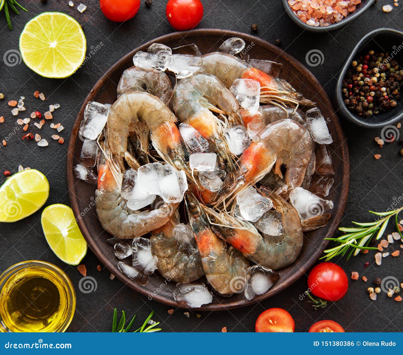 Fresh raw prawns stock photo. Image of crustacean, prawn - 151380386