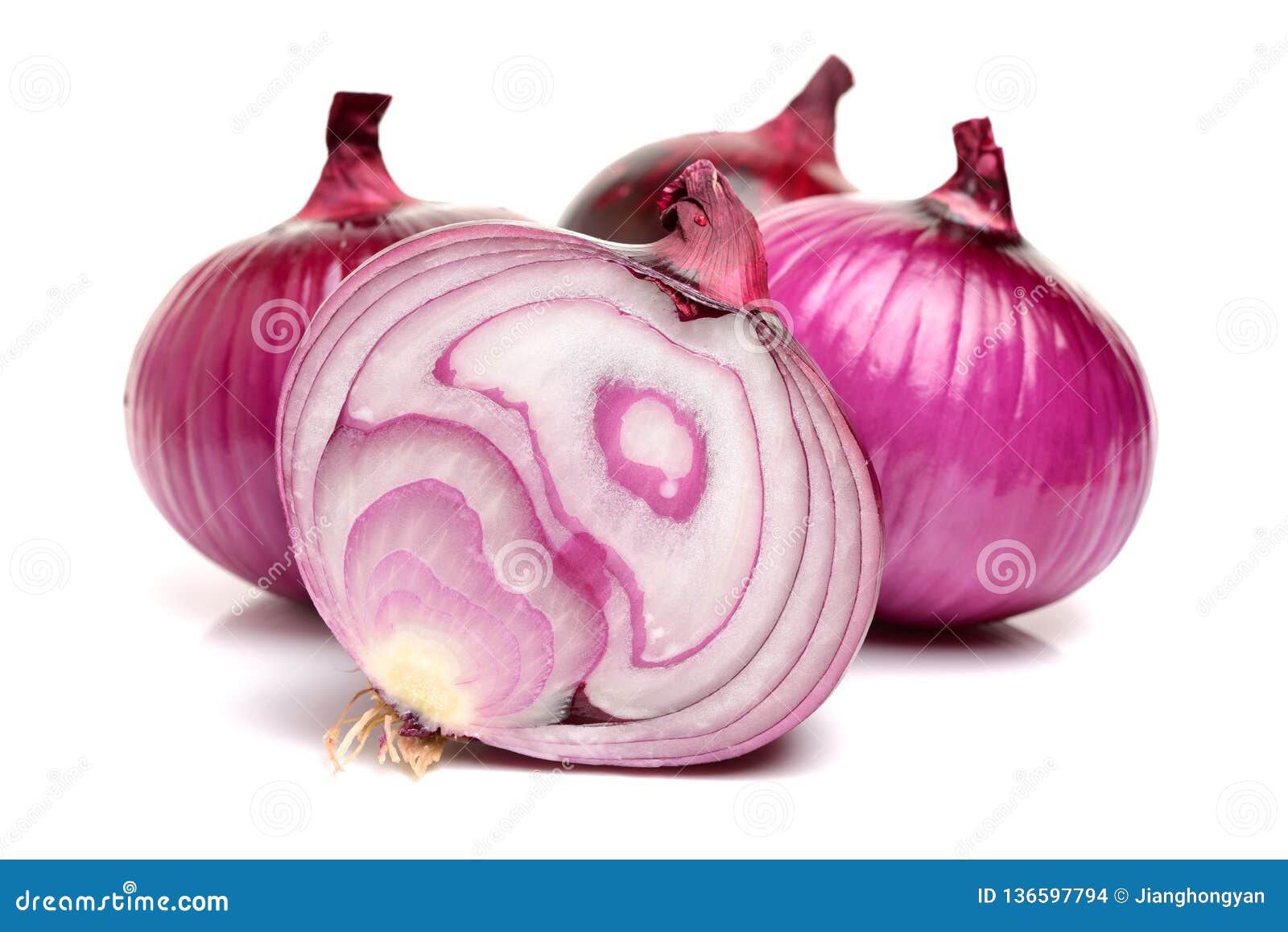 Fresh raw red onion stock photo. Image of diet, isolated - 136597794