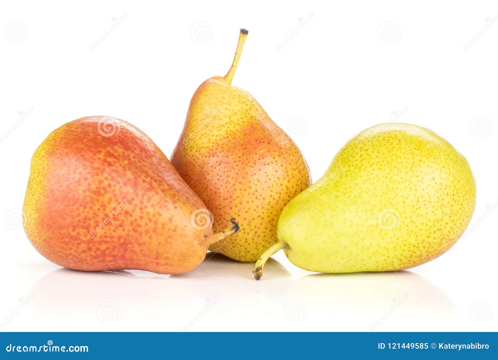 Fresh Raw Red Pear Isolated on White Stock Image - Image of fresh ...