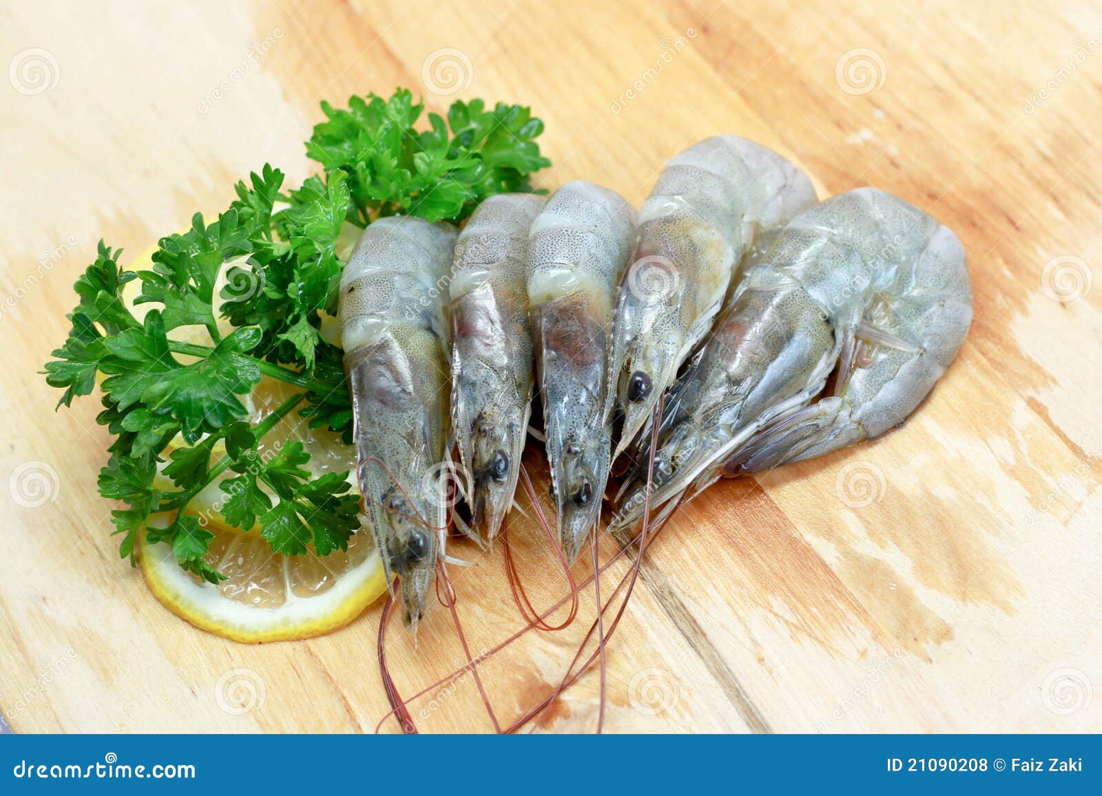 Fresh Raw Shrimp stock photo. Image of board, seafood - 21090208