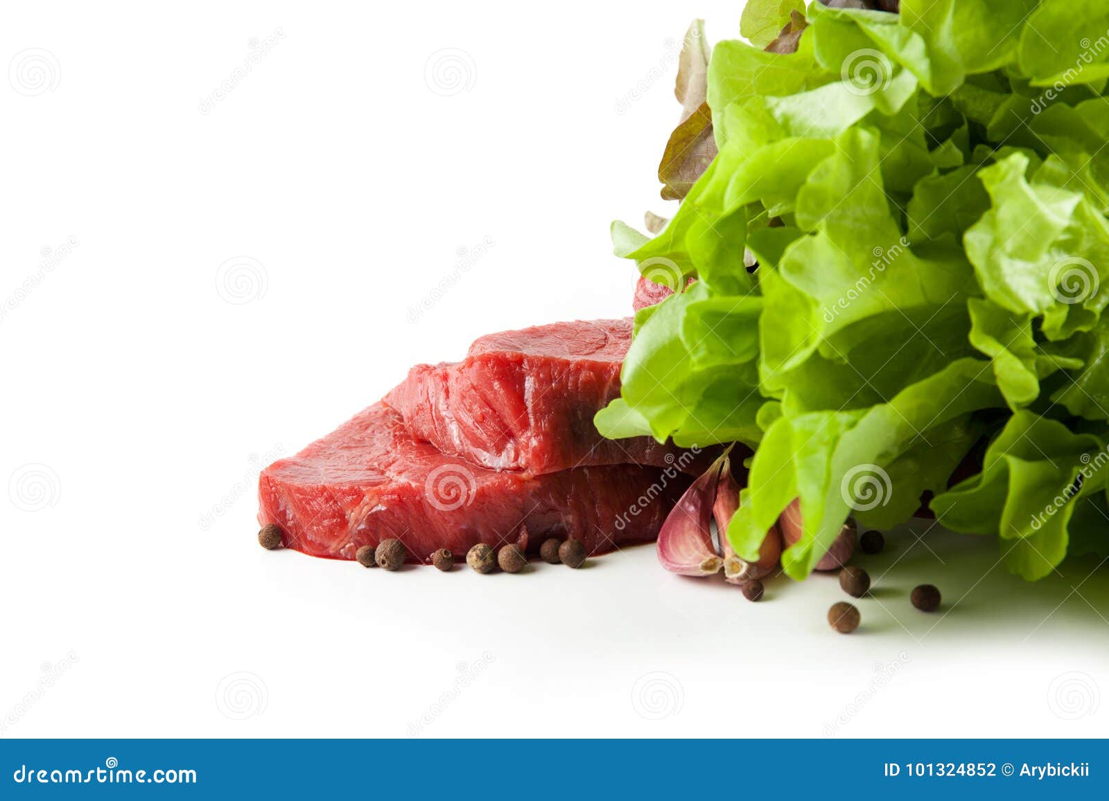 Fresh raw slice meat stock photo. Image of fresh, beef - 101324852