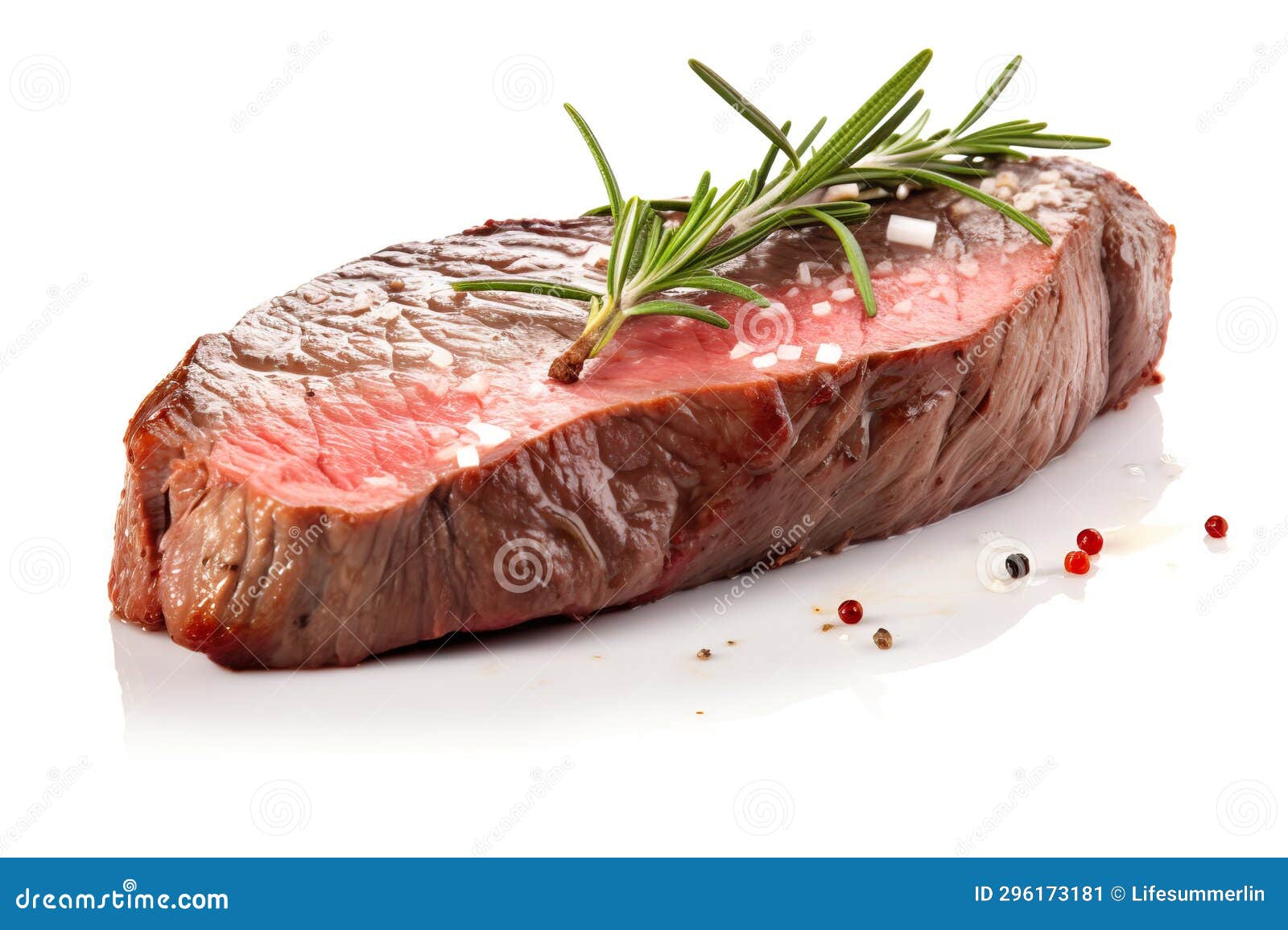 Fresh Raw Steak on Clean White Background Stock Image - Image of fresh ...