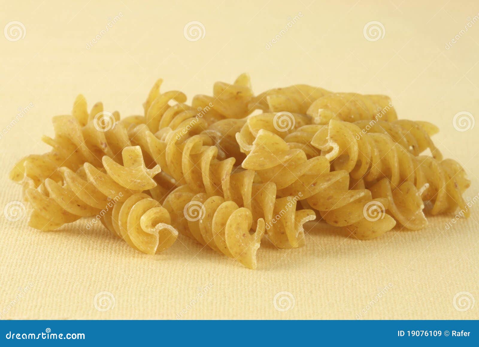 Fresh Raw and Wholegrain Fusilli Stock Image - Image of flour, fork ...
