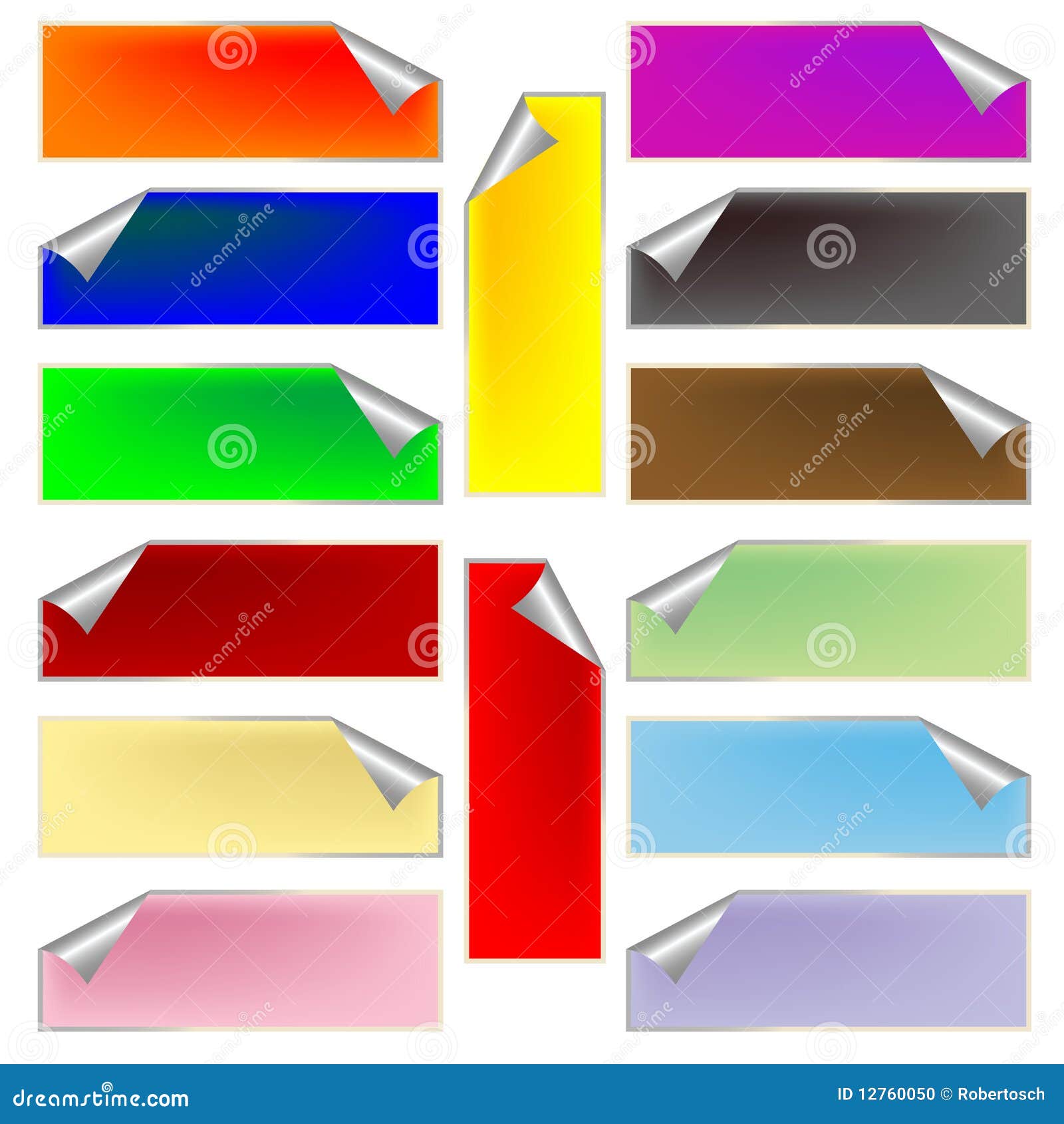 Fresh rectangular labels stock vector. Illustration of fresh - 12760050