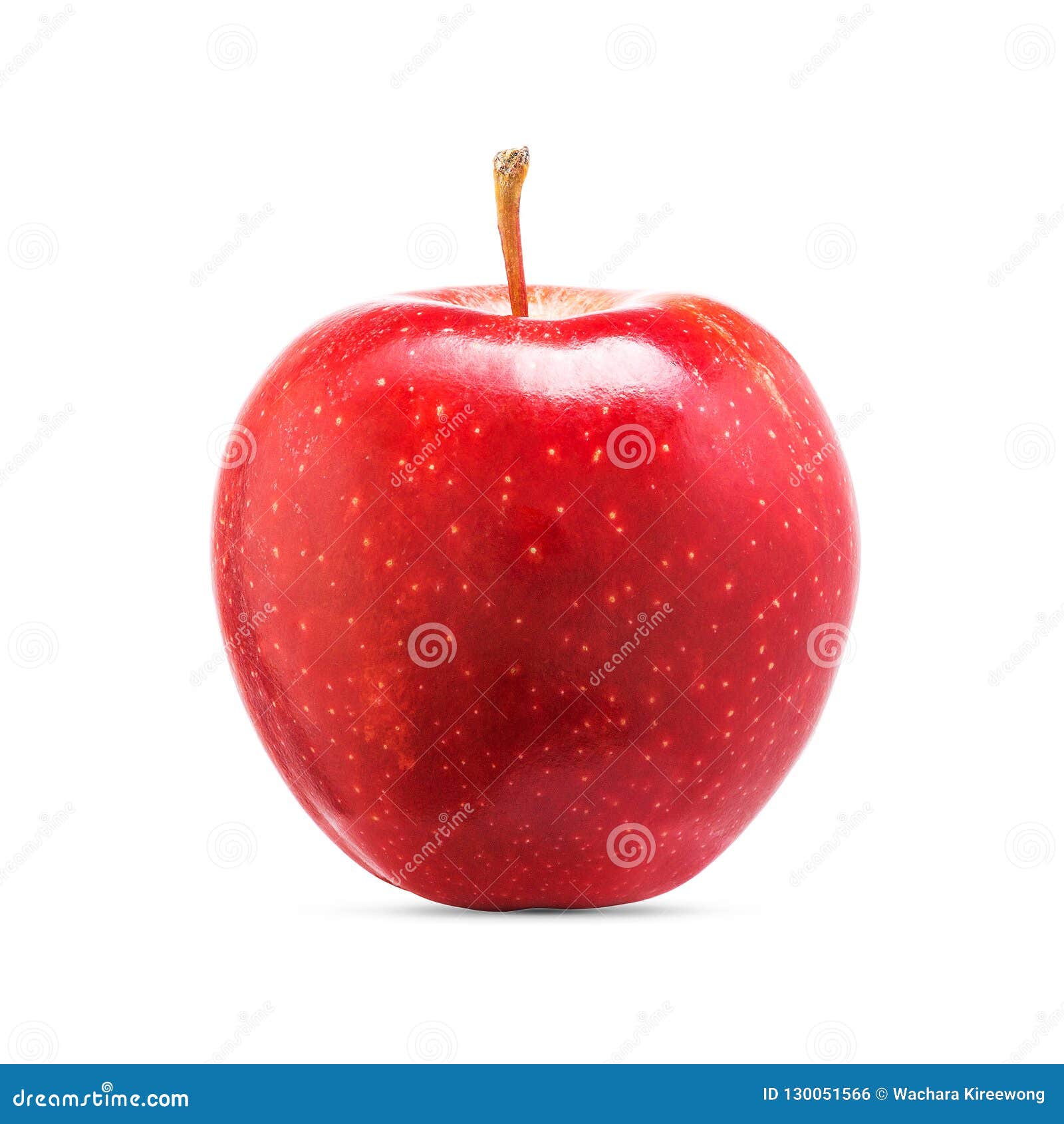 Fresh Red Apple Fruit Isolated on White Background Stock Photo - Image ...
