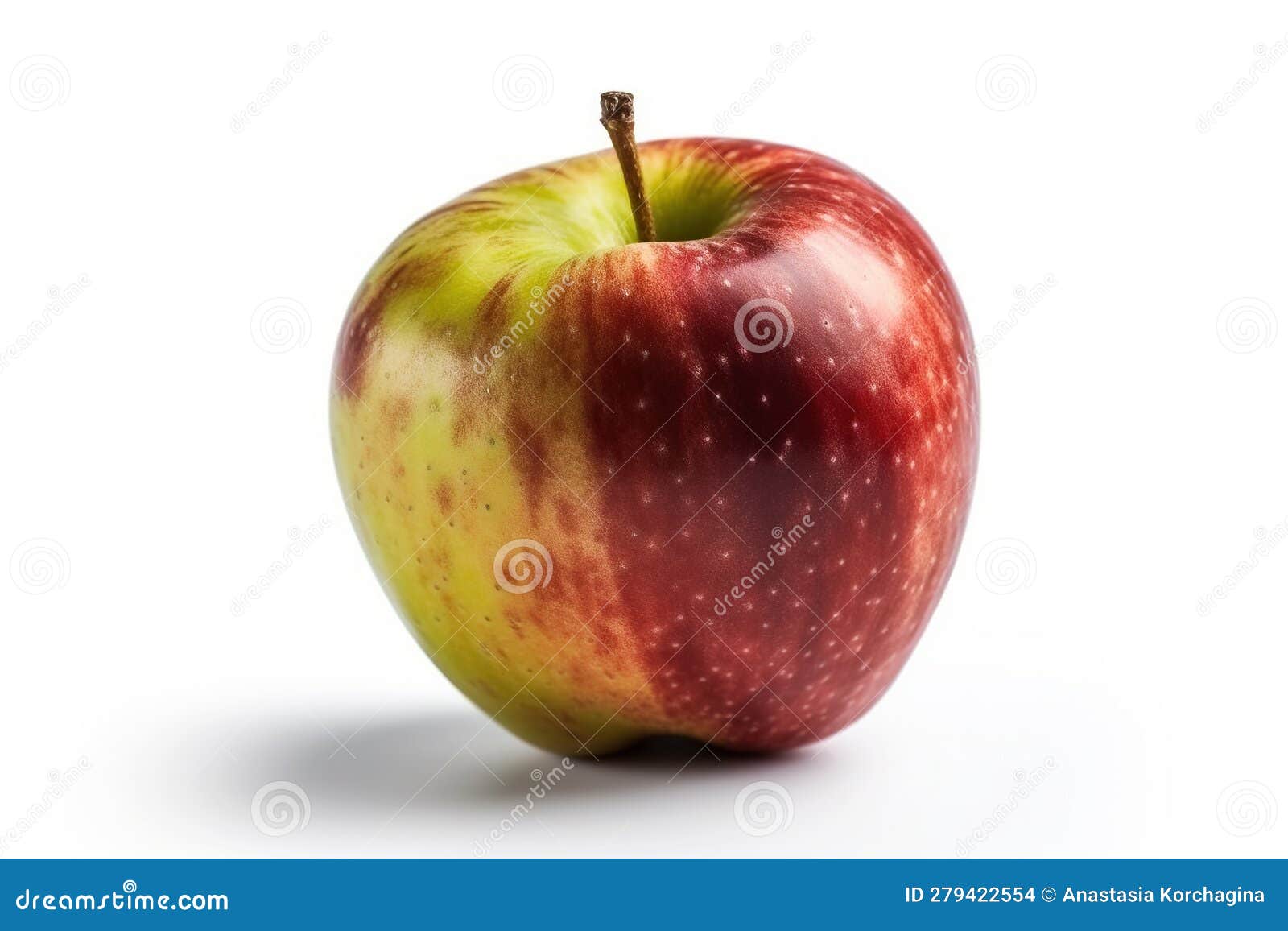 A Fresh Red Apple Highlighted on a White Background. Generative AI ...