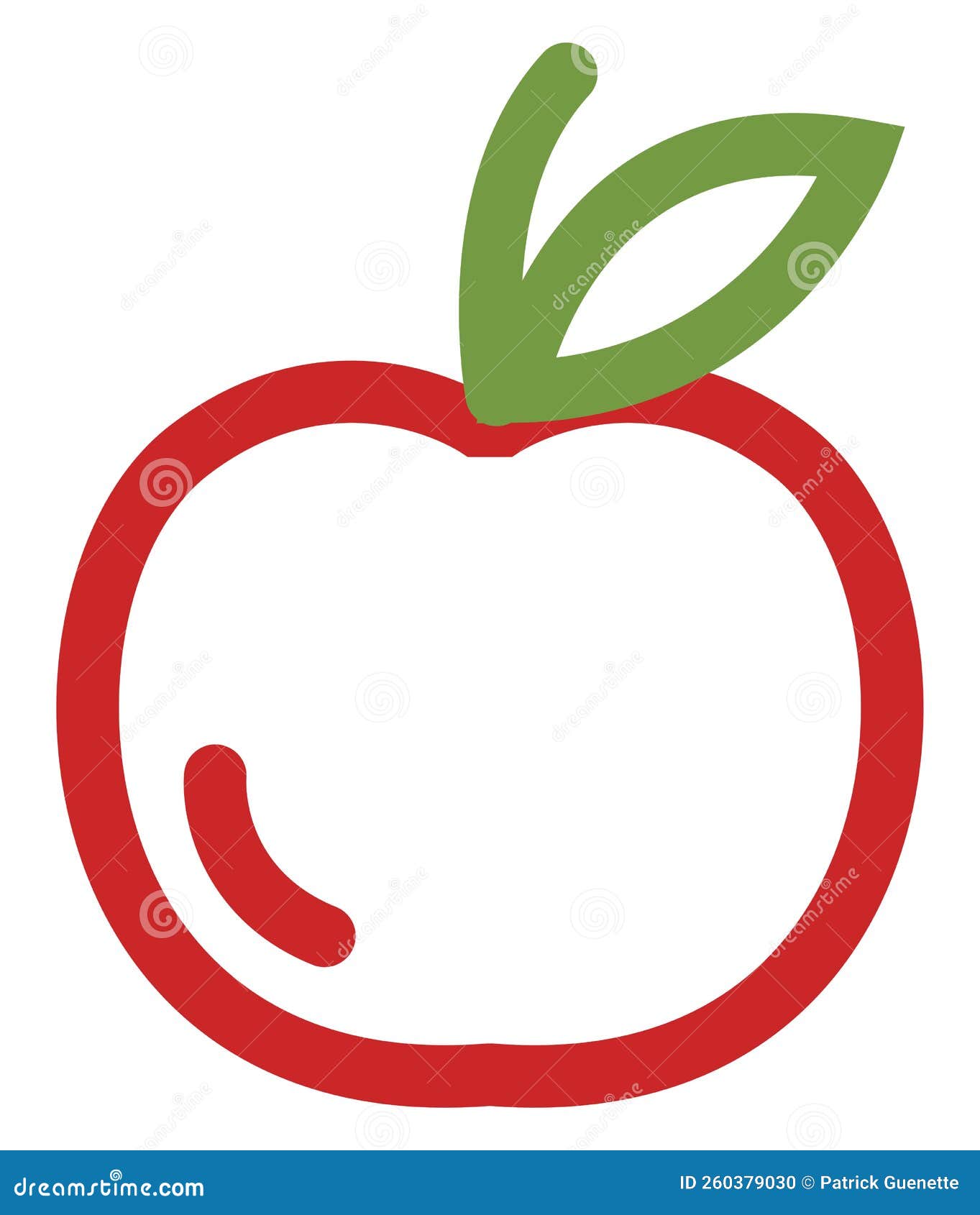 Fresh red apple, icon stock vector. Illustration of graphic - 260379030