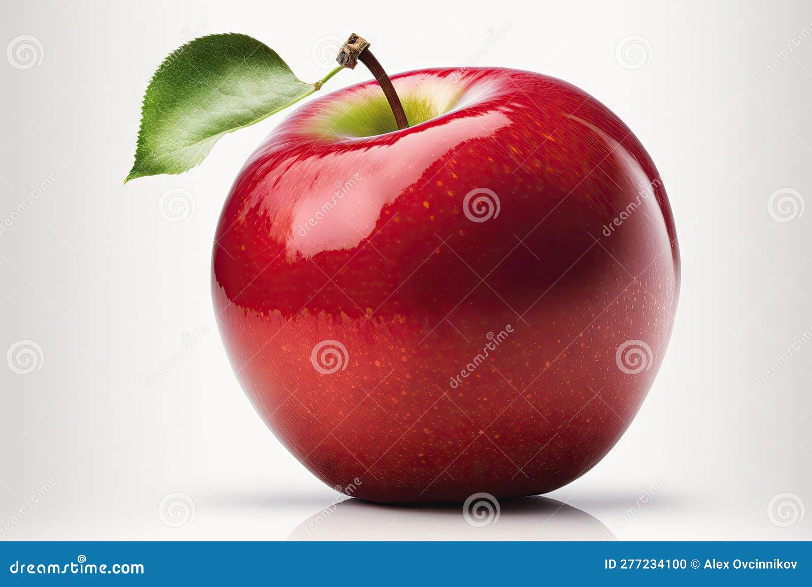 Fresh Red Apple on White Background for Healthy Eating Concept. Stock ...
