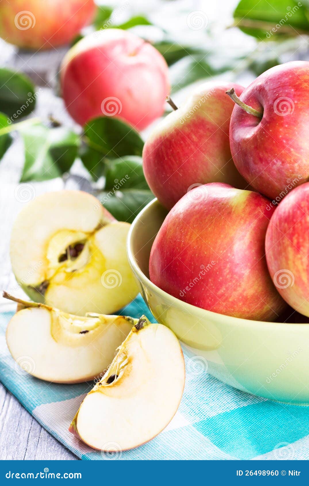 Fresh red apples stock photo. Image of still, nature - 26498960
