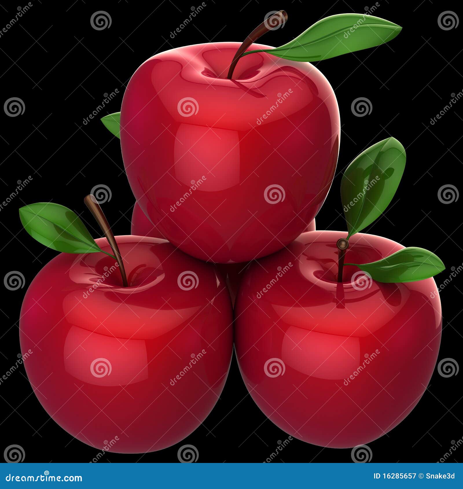 Fresh Red Apples (Hi-Res) stock illustration. Illustration of ...