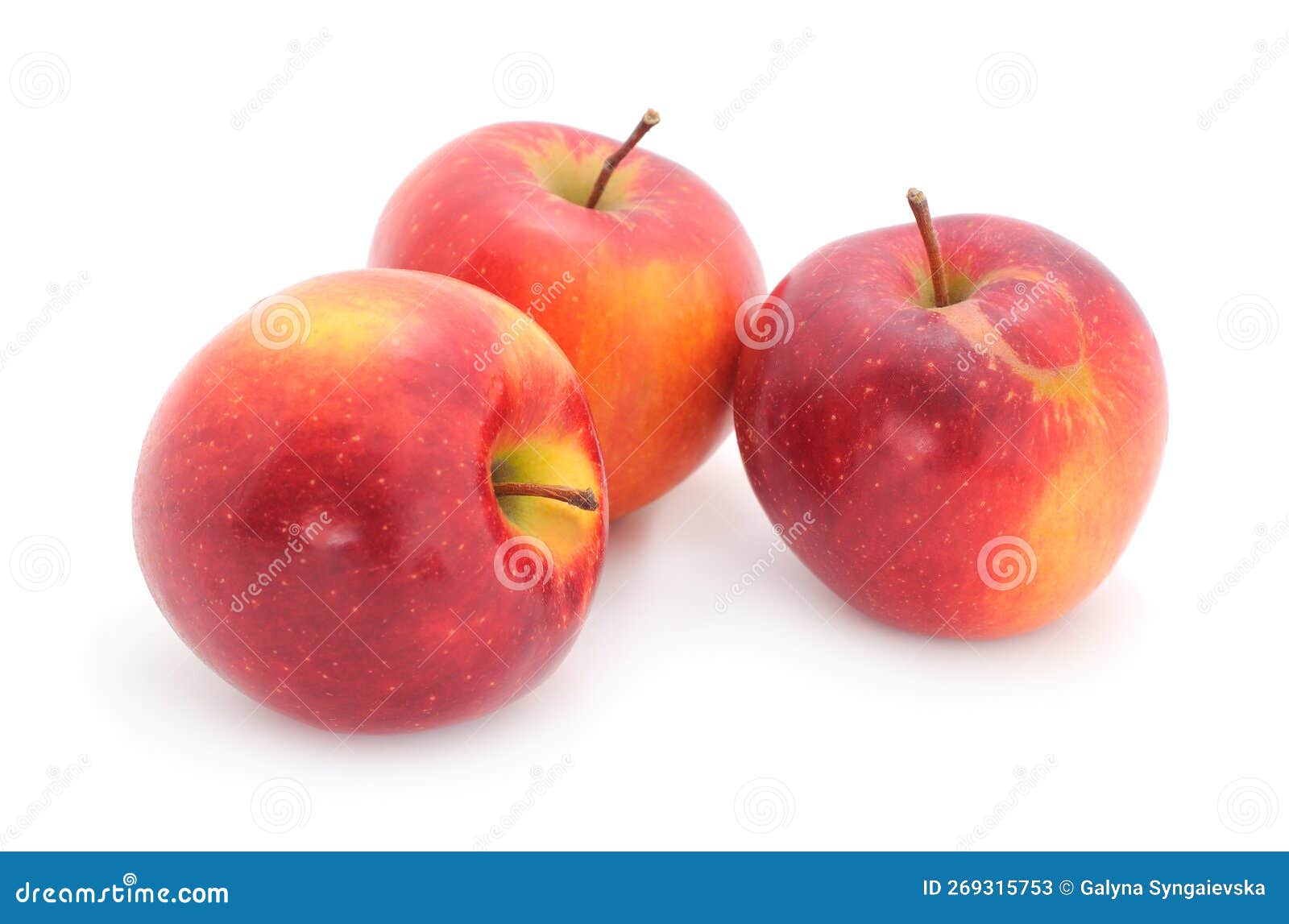 Fresh red apples stock image. Image of white, vegetarian - 269315753