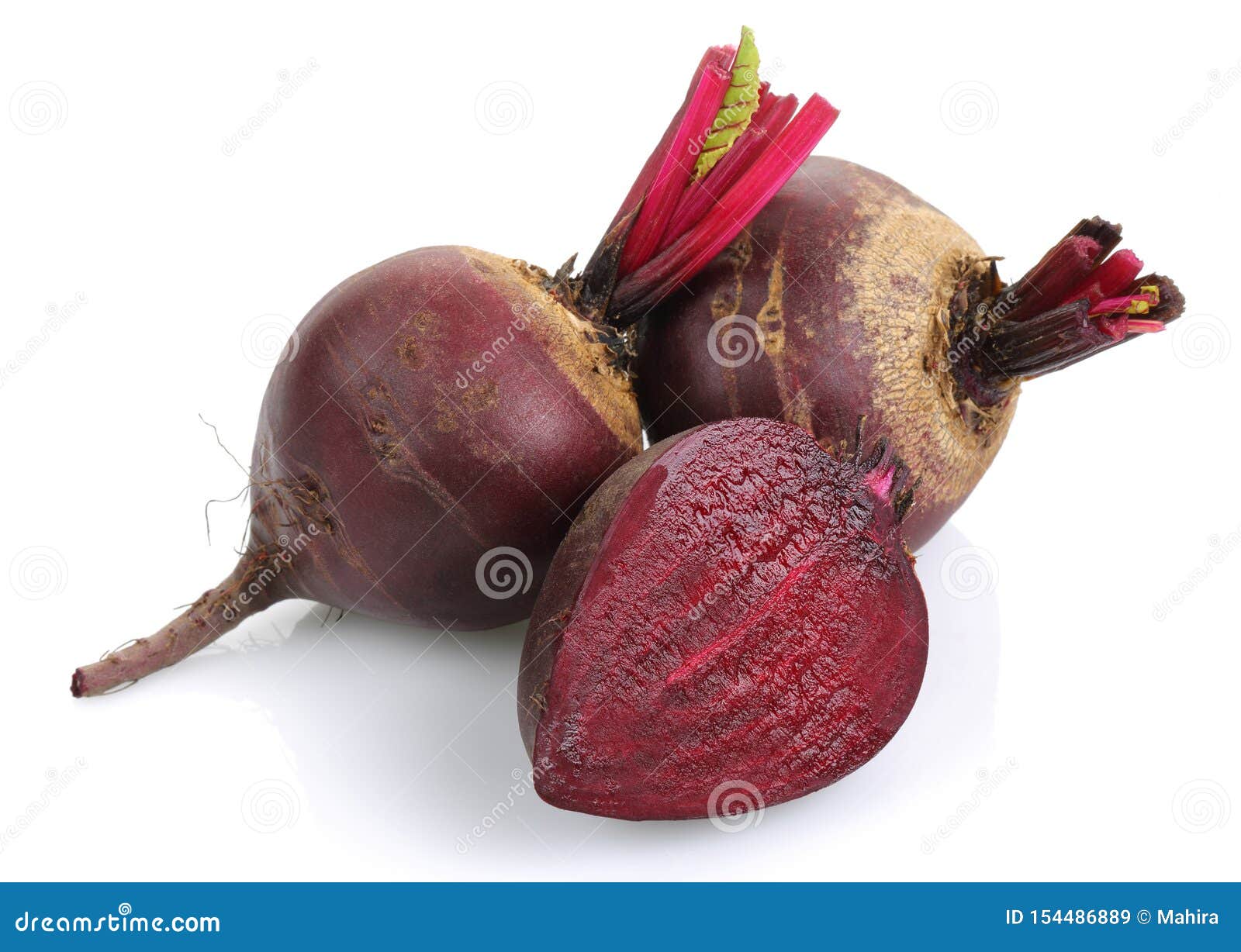 Fresh Red Beet Roots Isolated on White Stock Image - Image of beet ...