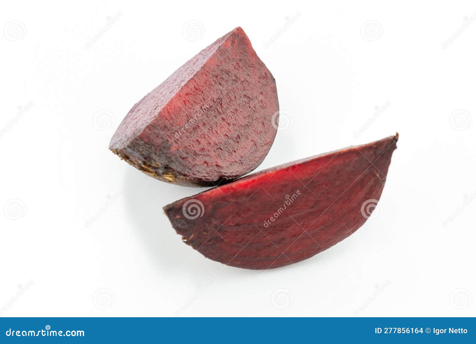 Fresh Red Beetroot Slices Isolated on White Background. Front View ...