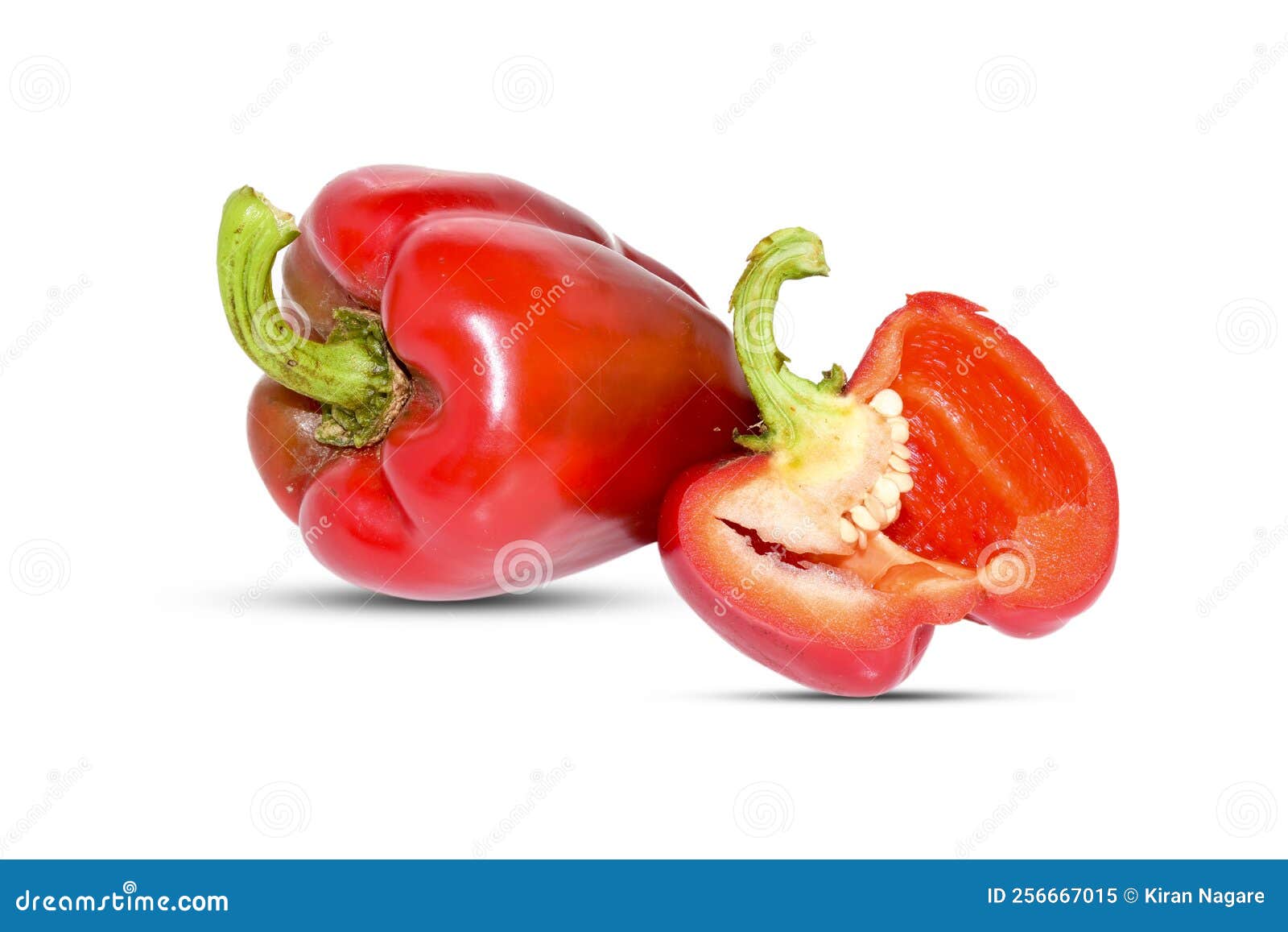 Fresh Red Bell Pepper ( Capsicum ) Stock Image - Image of single ...