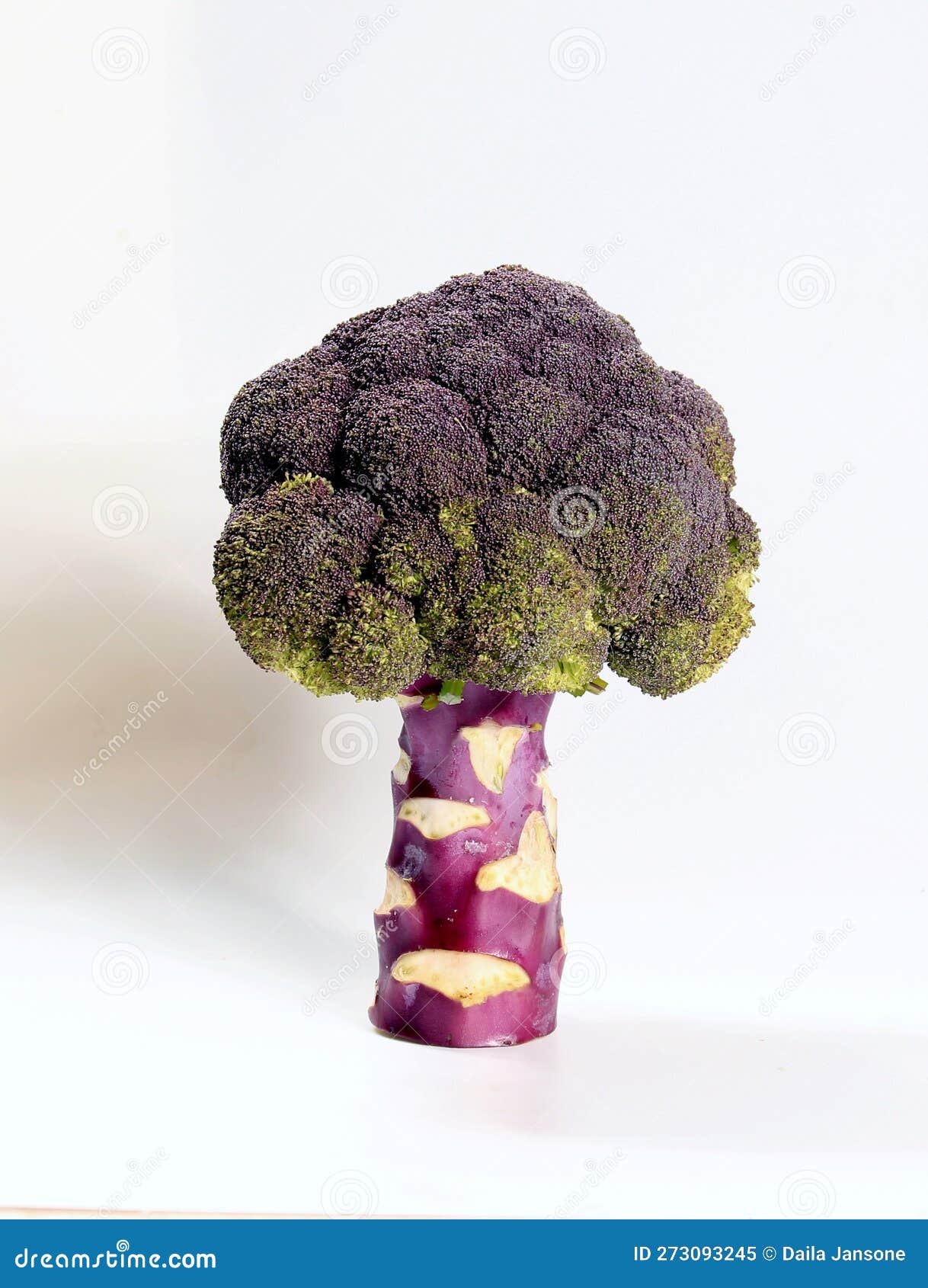 Fresh Red Broccoli on White Background Stock Image - Image of closeup ...