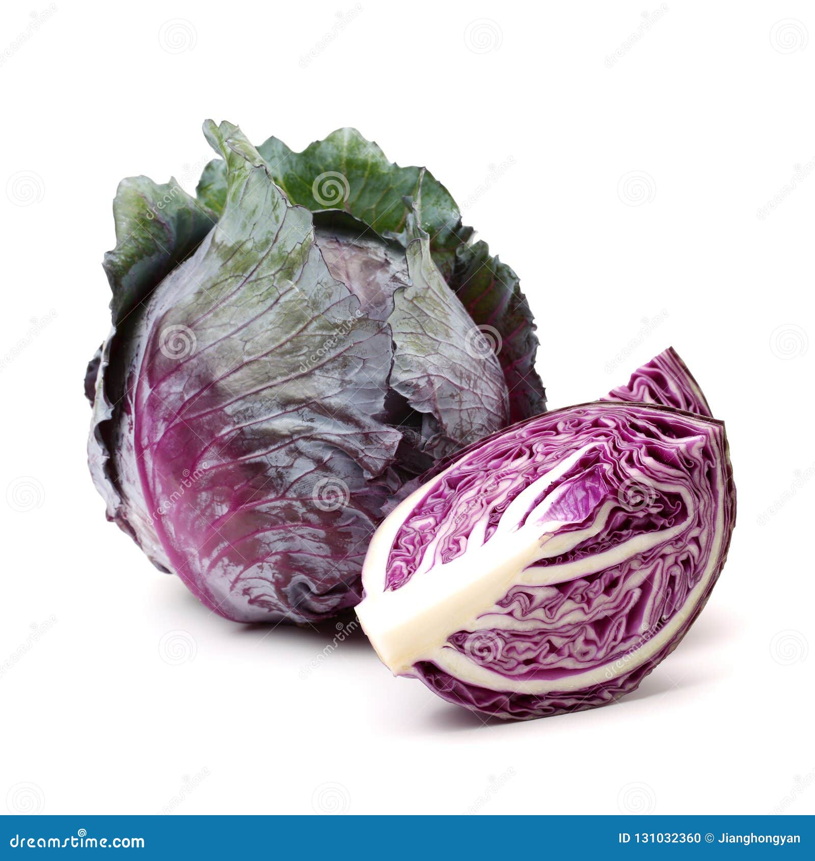 Fresh red cabbage stock photo. Image of leaf, ingredient - 131032360