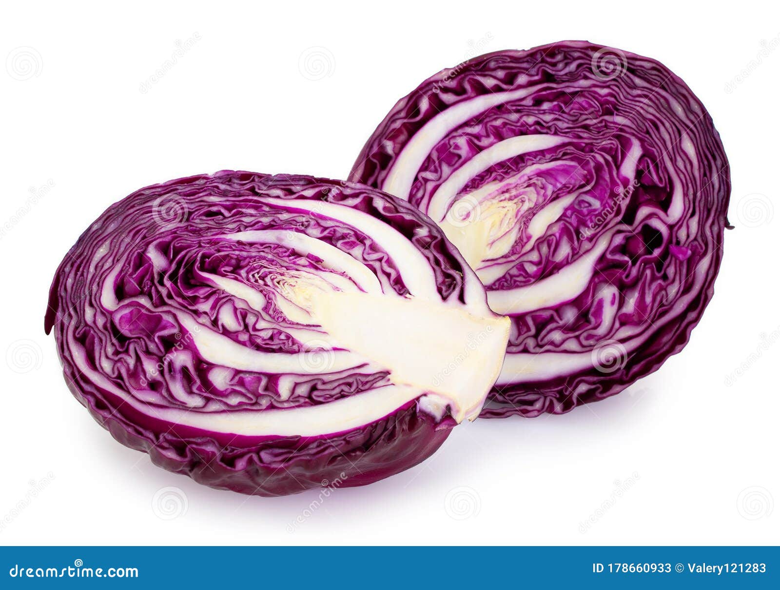 Fresh Red Cabbage on White Background Stock Image - Image of healthy ...