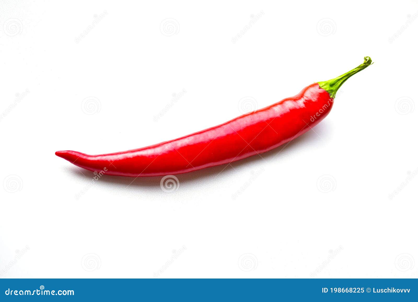 Fresh Red Capsicum on a White Background Stock Image - Image of fruit ...