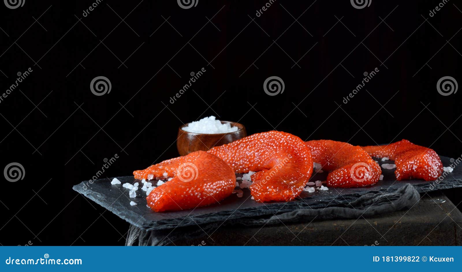 Fresh Red Caviar in the Egg Sack Stock Photo - Image of festive, ripe ...
