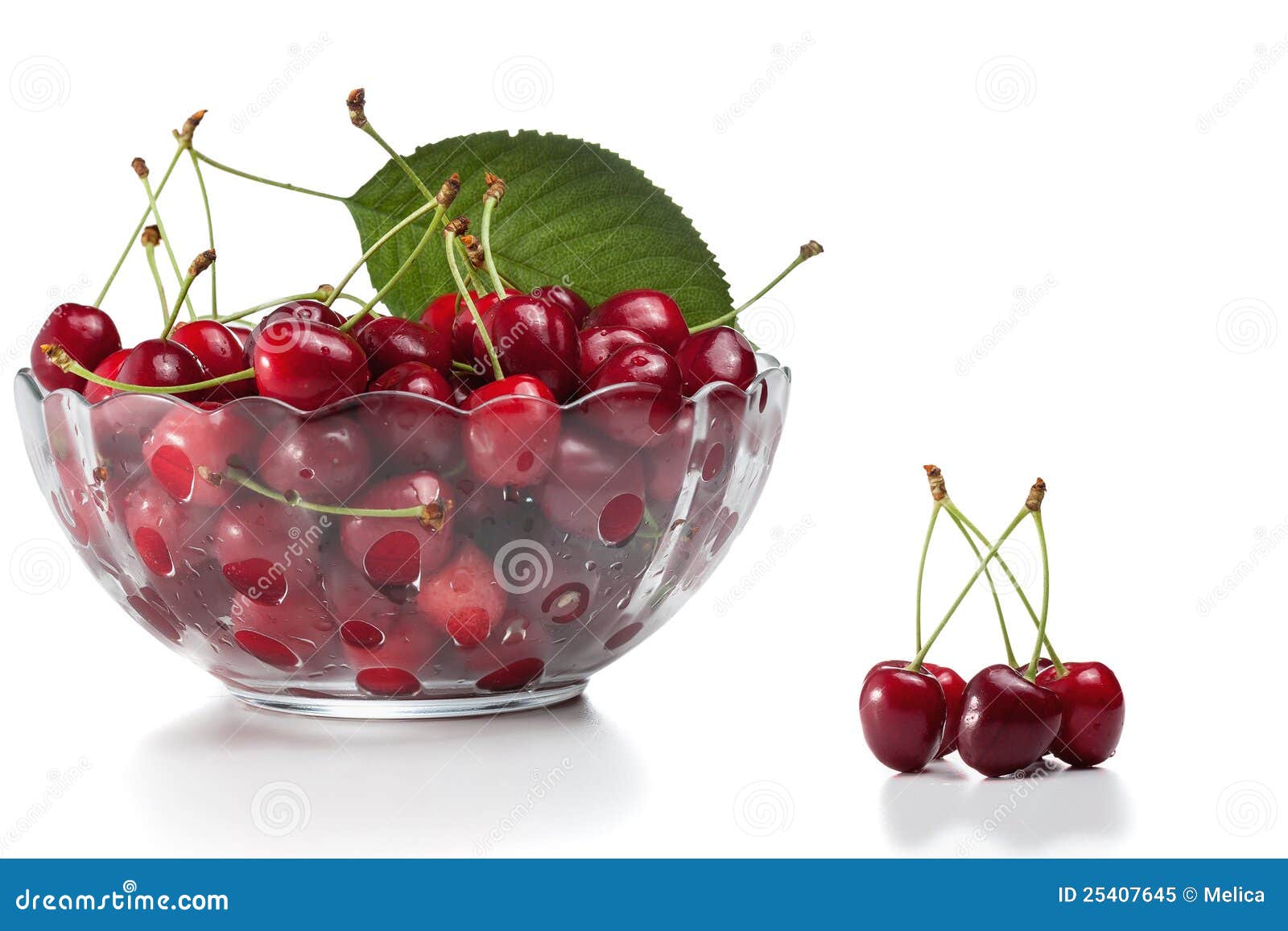 Fresh red cherries stock image. Image of dessert, harvesting - 25407645