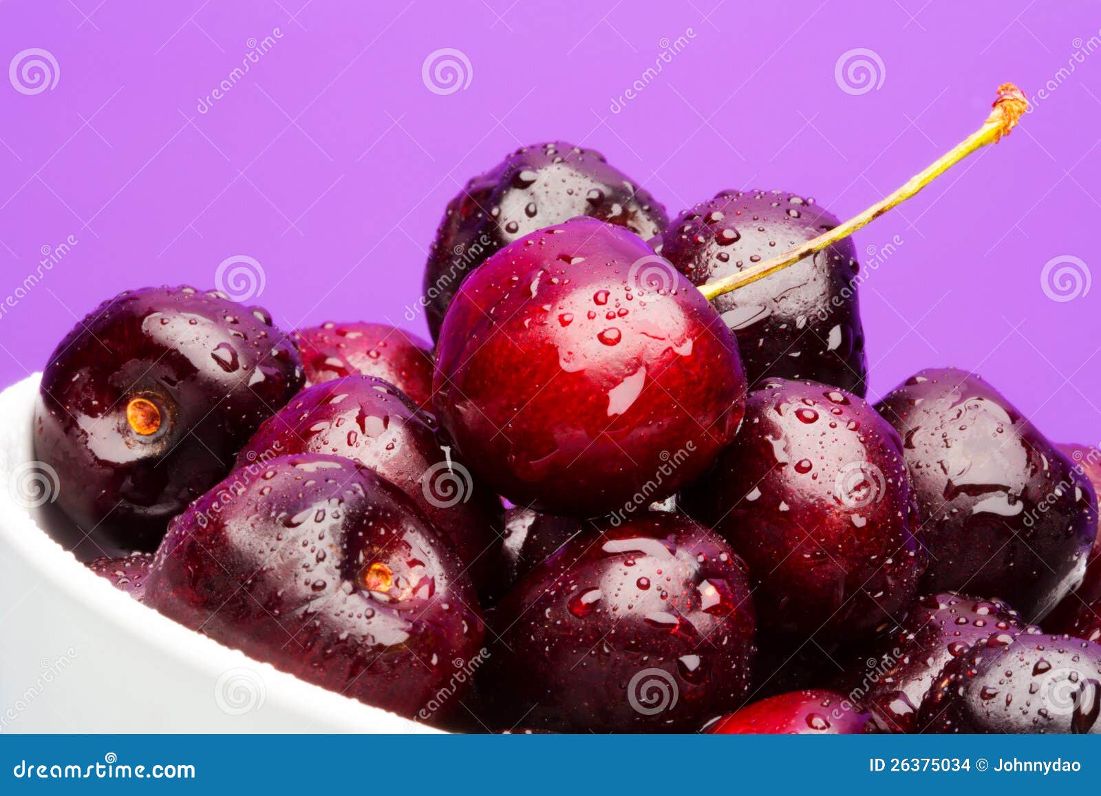 Fresh red cherries stock photo. Image of appetizing, antioxidant - 26375034