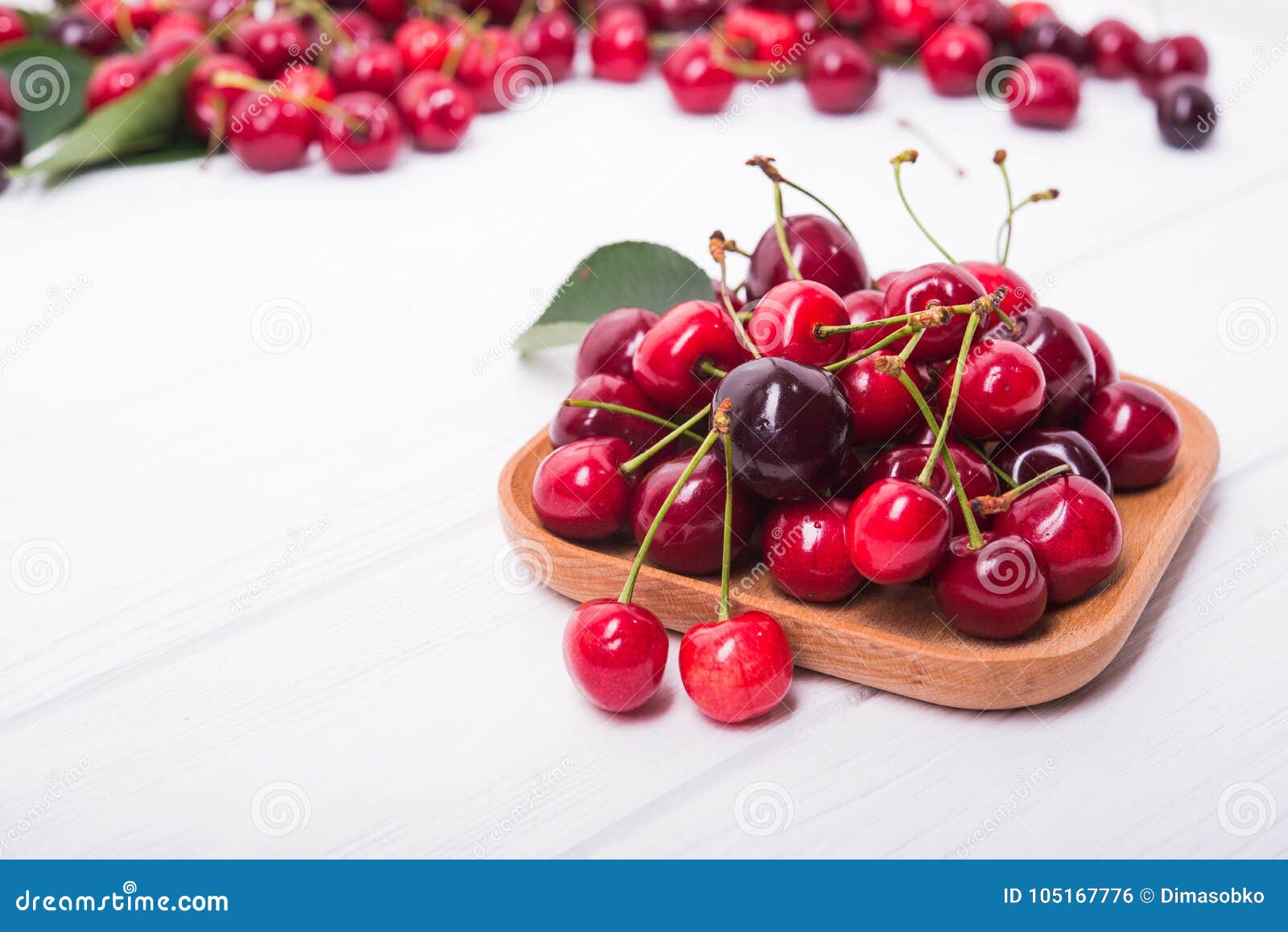 Fresh red cherry fruit stock photo. Image of berry, dessert - 105167776