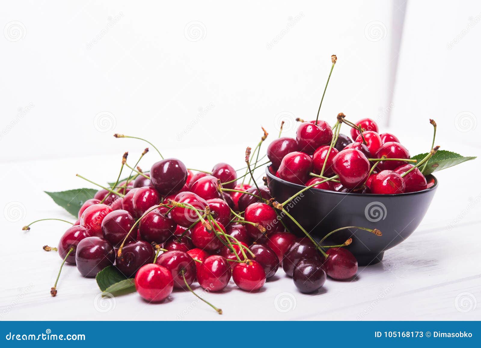Fresh red cherry fruit stock image. Image of basket - 105168173