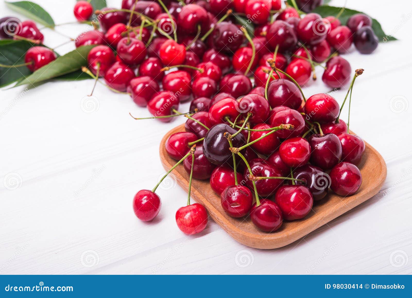 Fresh red cherry fruit stock photo. Image of ripe, food - 98030414