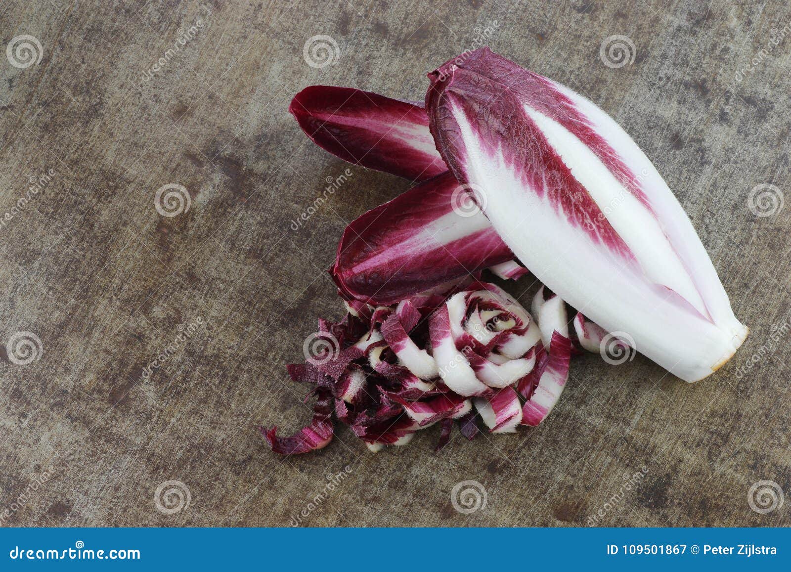 Fresh Harvested Red Chicory Stock Image - Image of restaurant, healthy ...