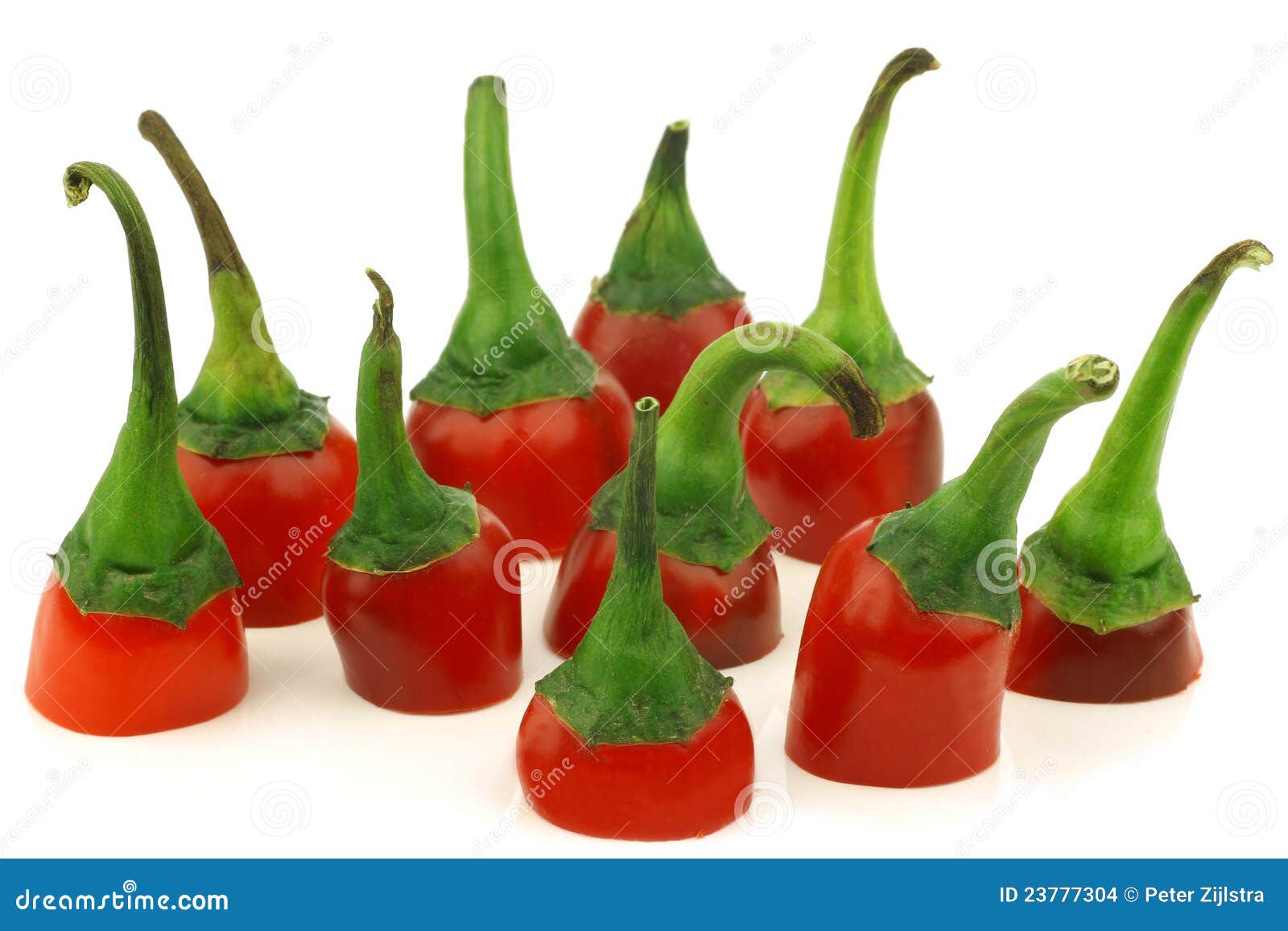 Fresh Red Chili Pepper Heads Stock Photo - Image of nature, salad: 23777304