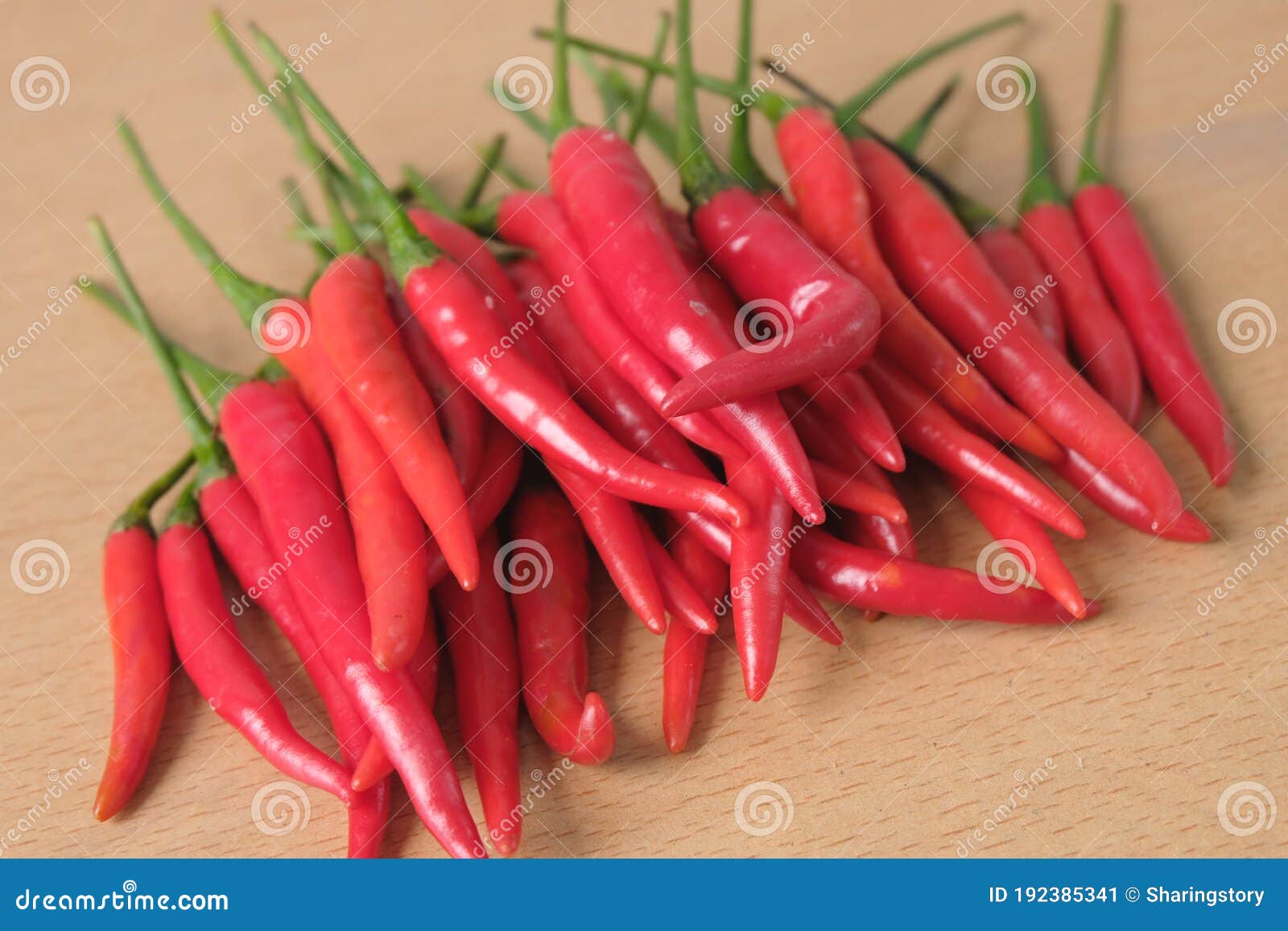 Fresh Red Chilli on the Table Stock Image - Image of ripe, food: 192385341