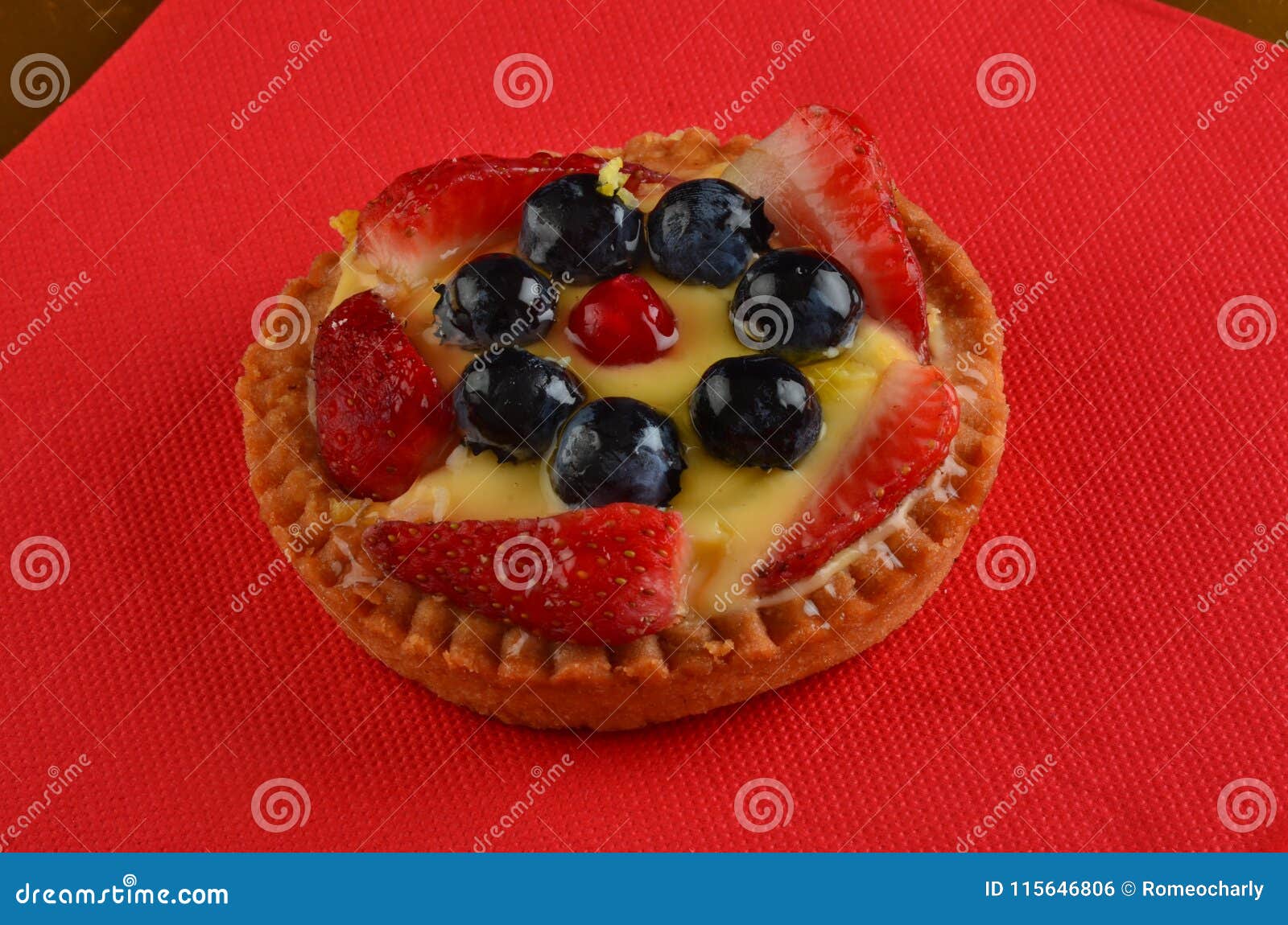 Fresh Red Fruit Pie in Spring Stock Photo - Image of calorie, berries ...