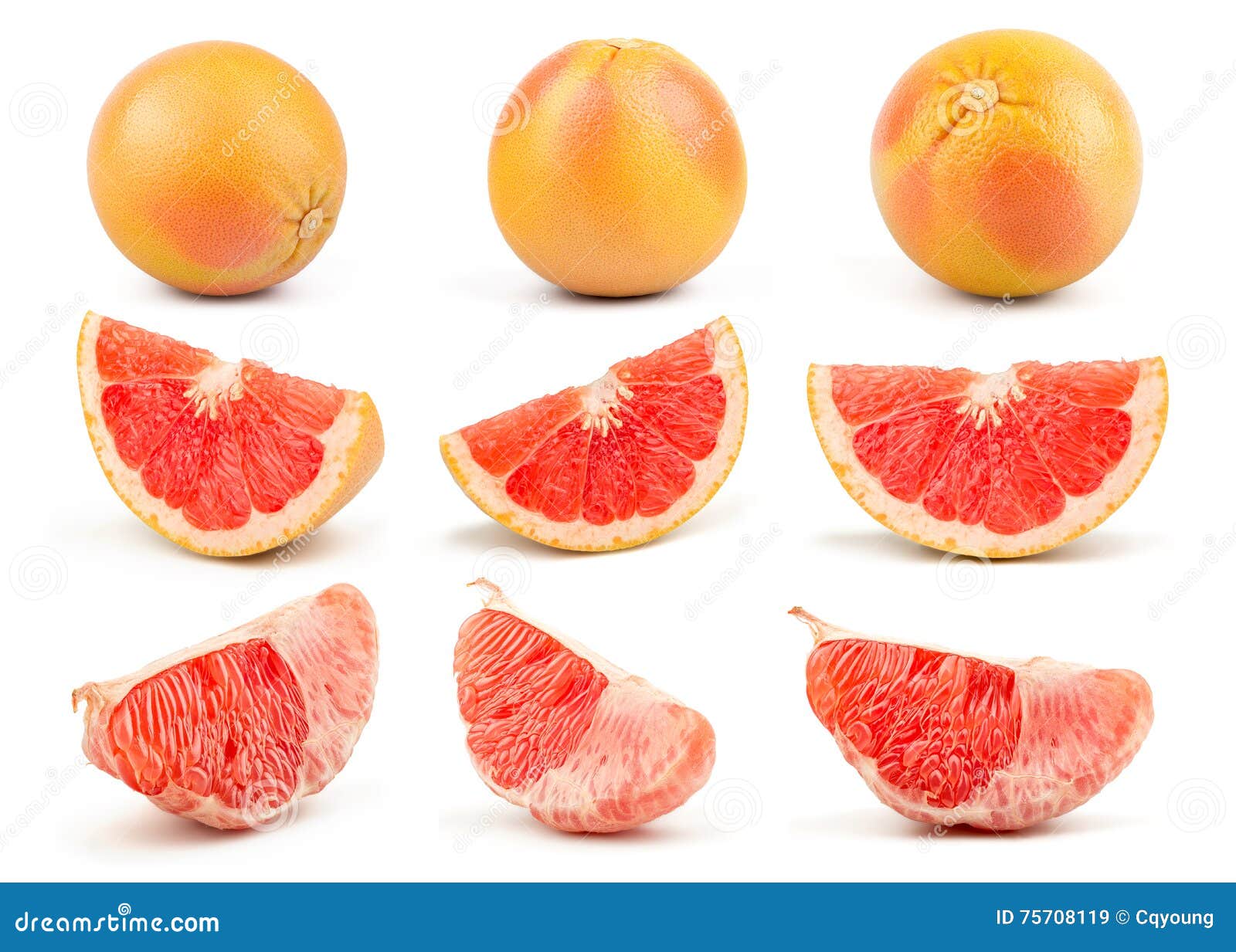 Fresh Red Grapefruit stock image. Image of fruit, piece - 75708119