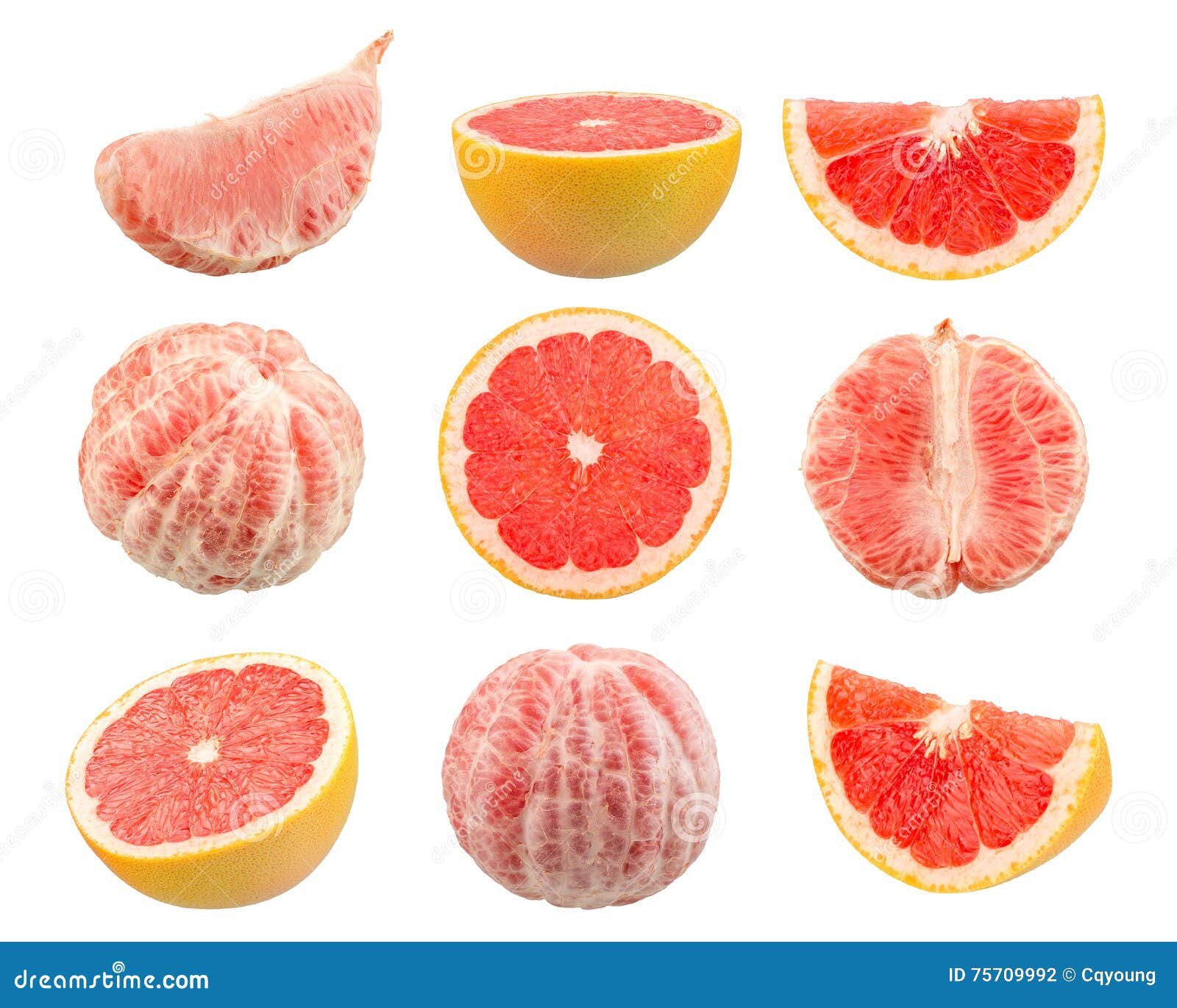 Fresh Red Grapefruit stock photo. Image of slice, piece - 75709992