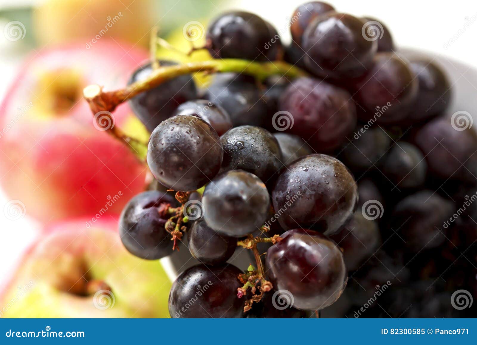 Fresh red grapes stock image. Image of sweet, tropical - 82300585
