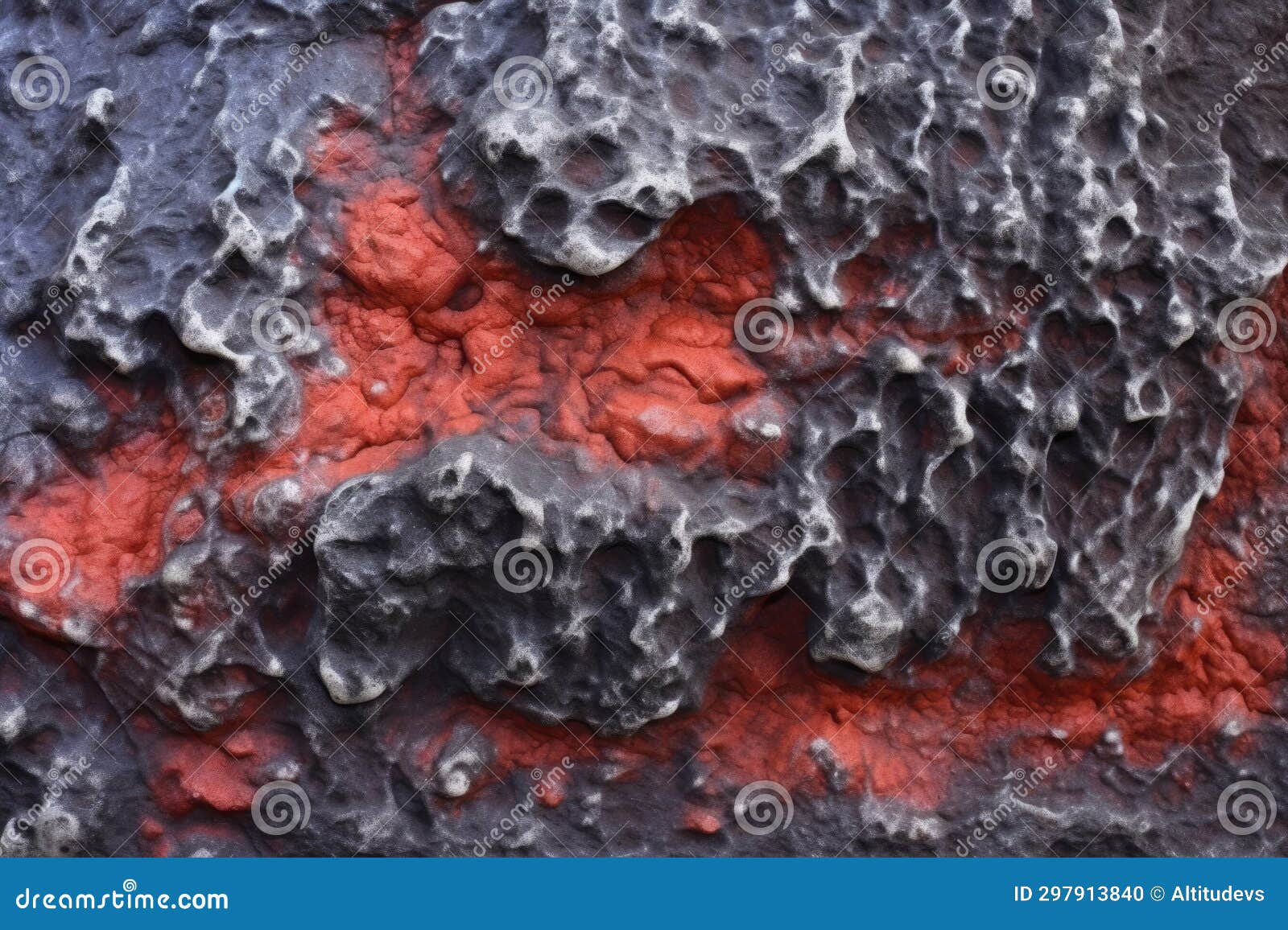 Fresh Red Lava Freeze Right after Eruption Stock Photo - Image of ...