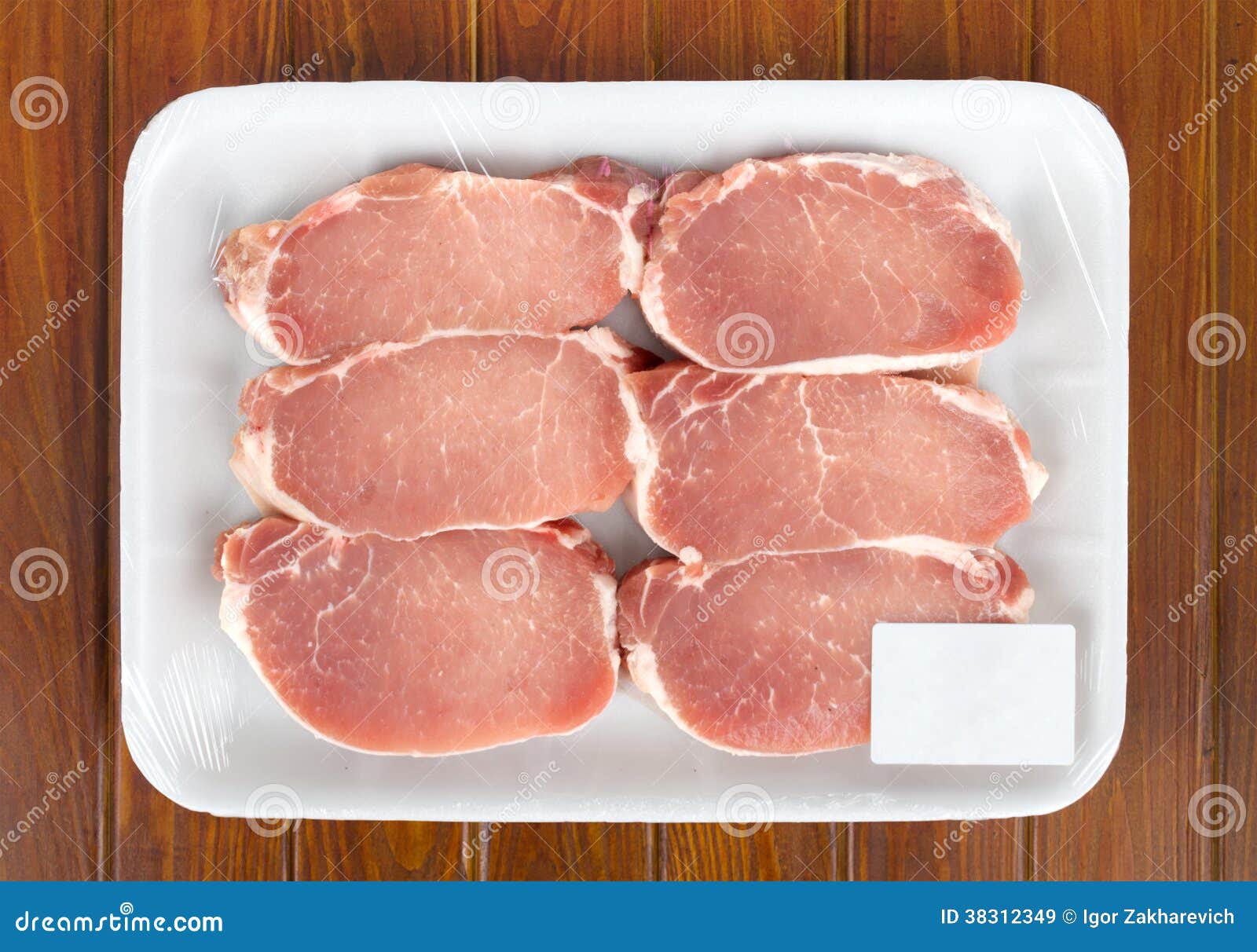 Fresh Red Meat Packed in a Poly Bag. Stock Image - Image of grocery ...