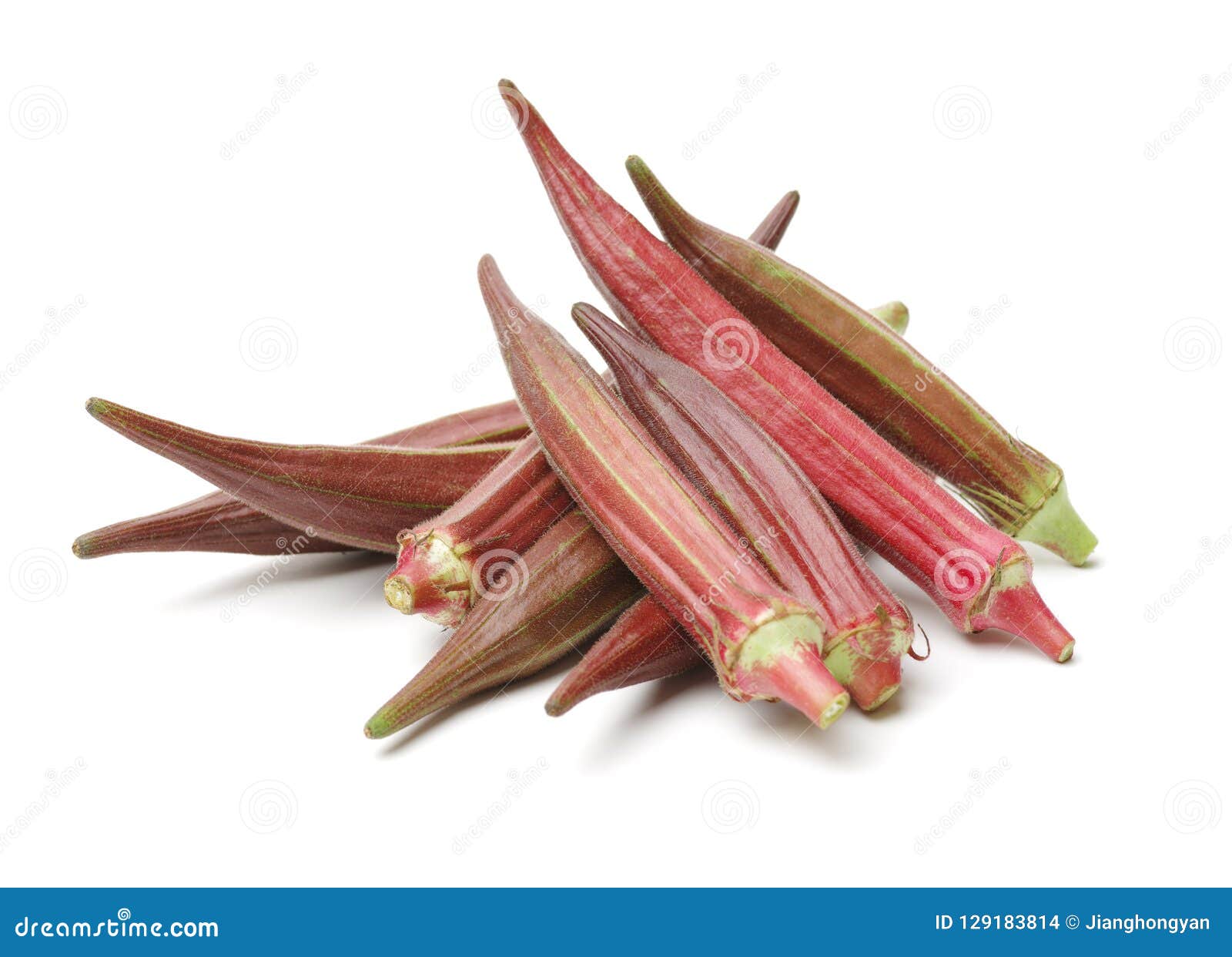 Fresh Red okra stock photo. Image of ingredient, healthy - 129183814
