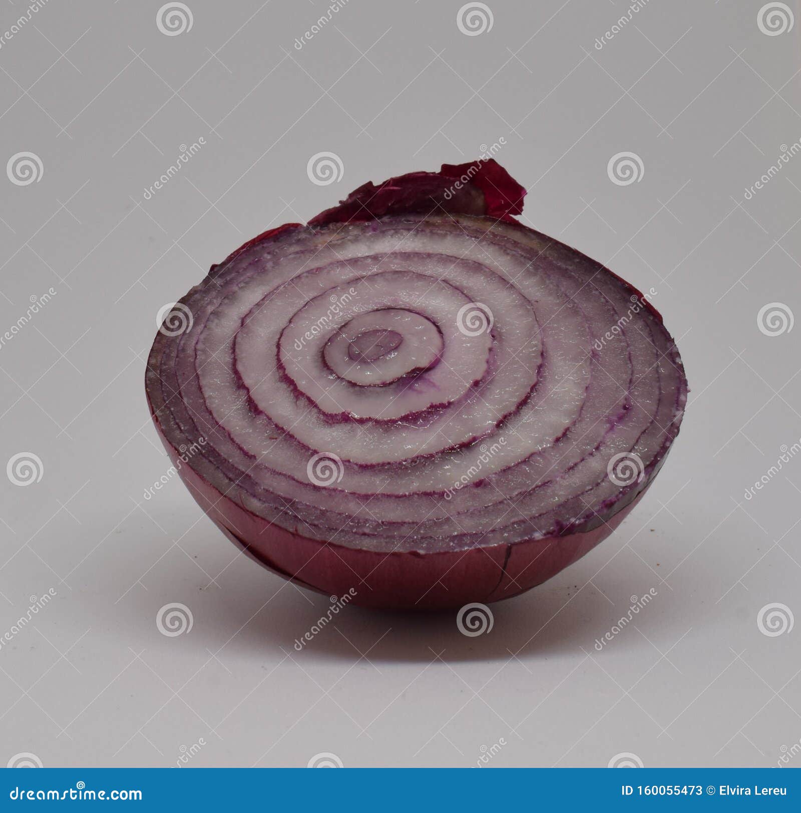 Fresh Red Onion Cut Horizontally, on White Background Stock Image ...