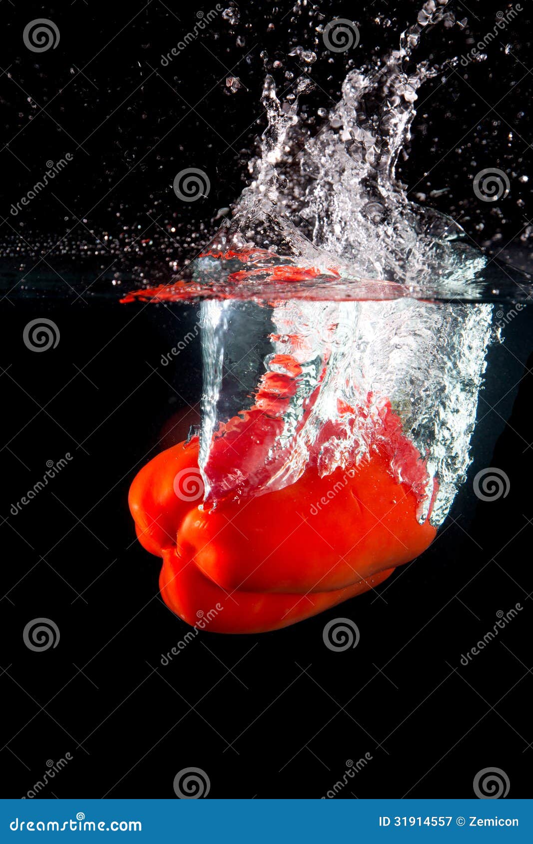 Fresh red paprika stock image. Image of stem, healthy - 31914557
