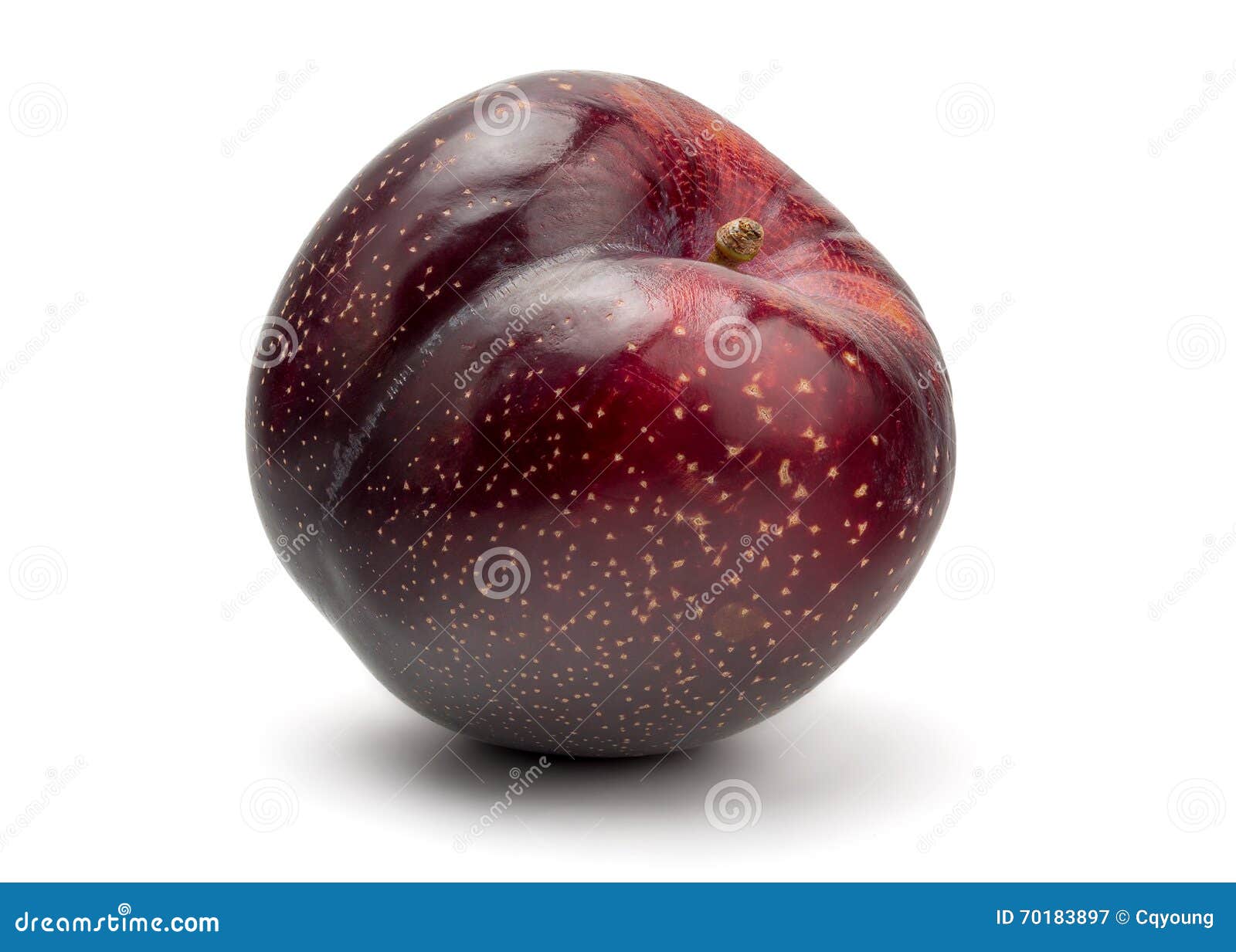 Fresh Red Plum stock image. Image of health, cleaned - 70183897