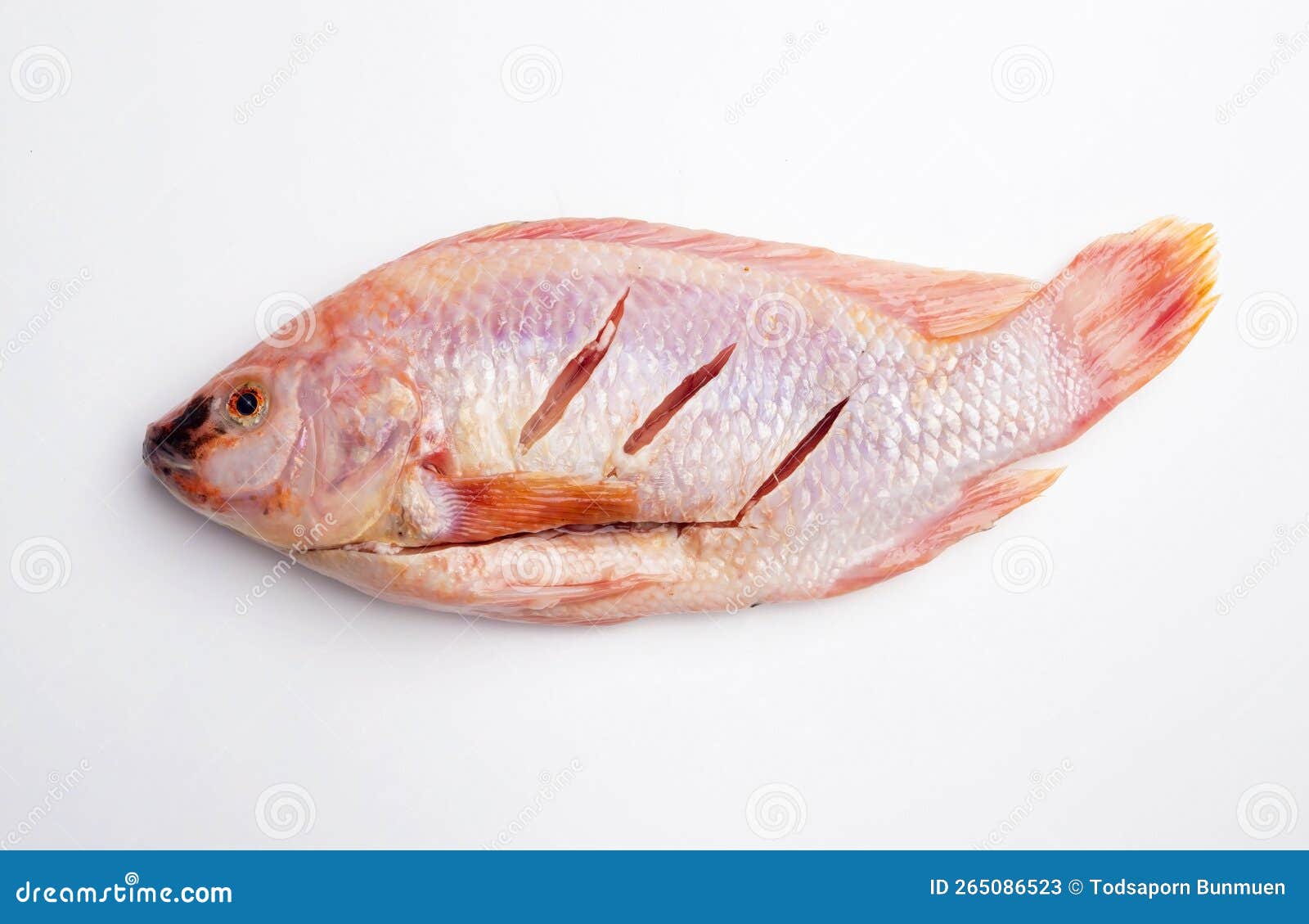 Fresh Red Pomegranate Fish on a White Background Stock Image - Image of ...