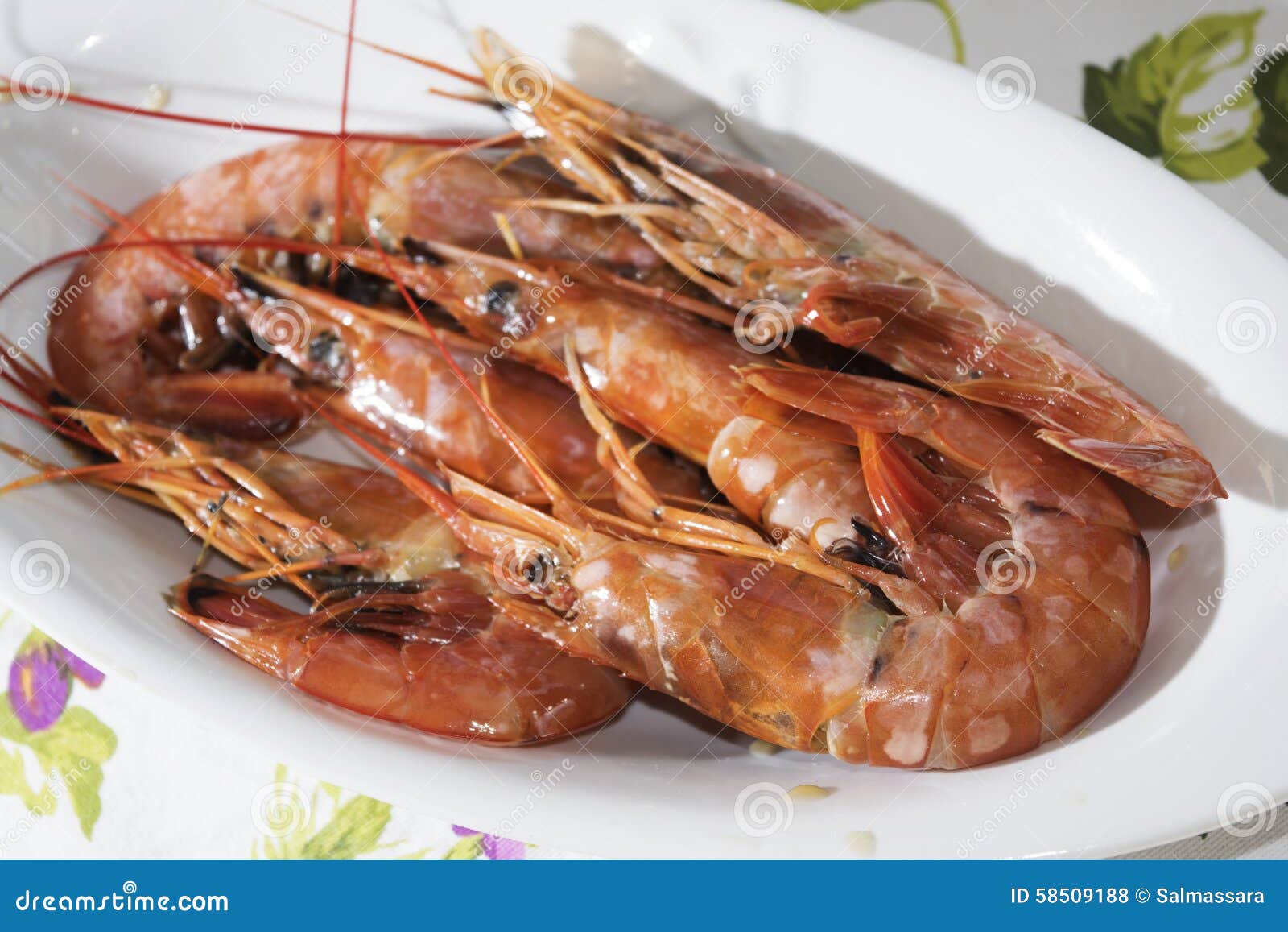 Fresh red prawns stock photo. Image of meal, fish, healthy - 58509188