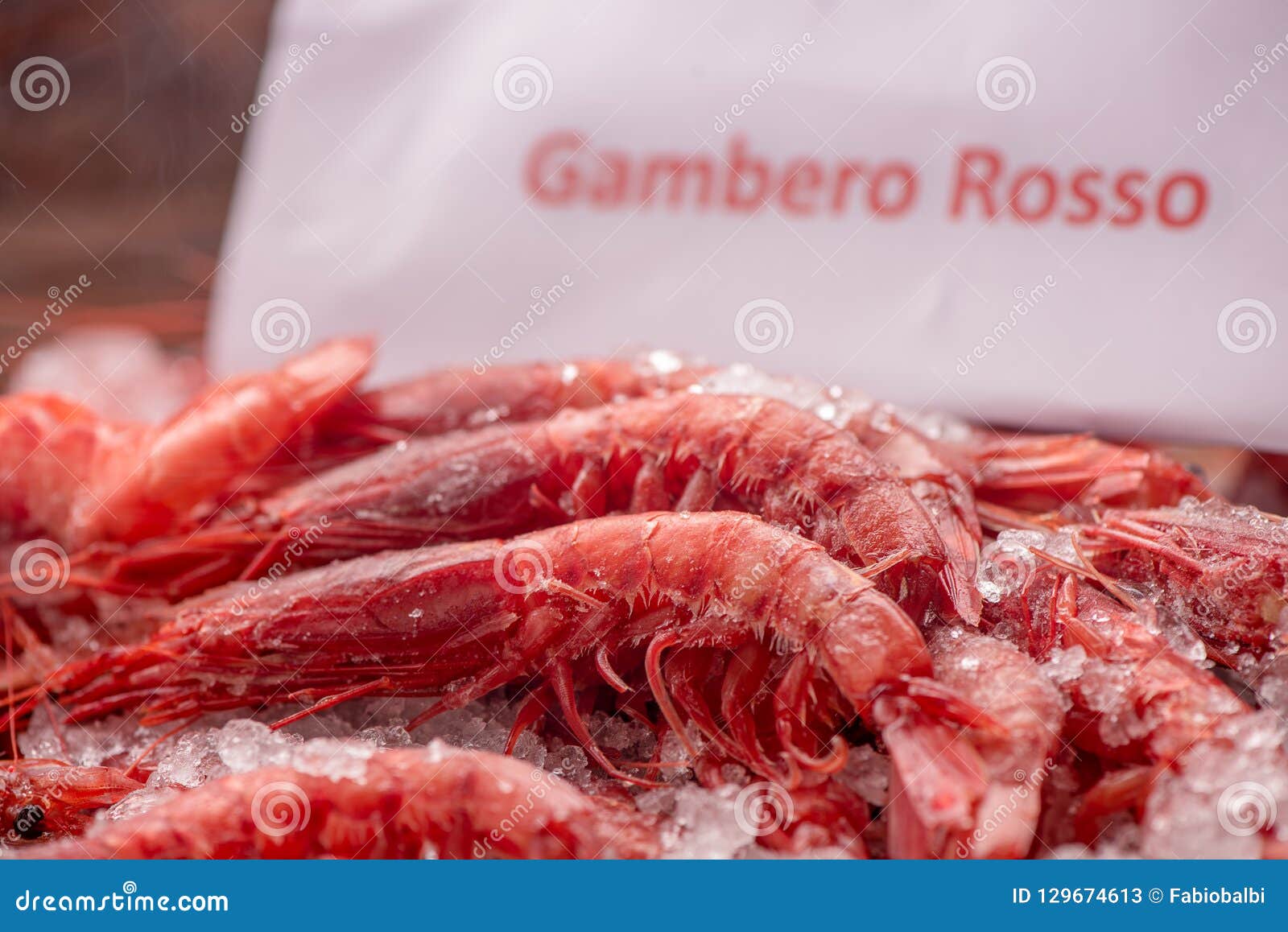 Fresh Red Prawns Ready To Cook Stock Image - Image of seafood ...