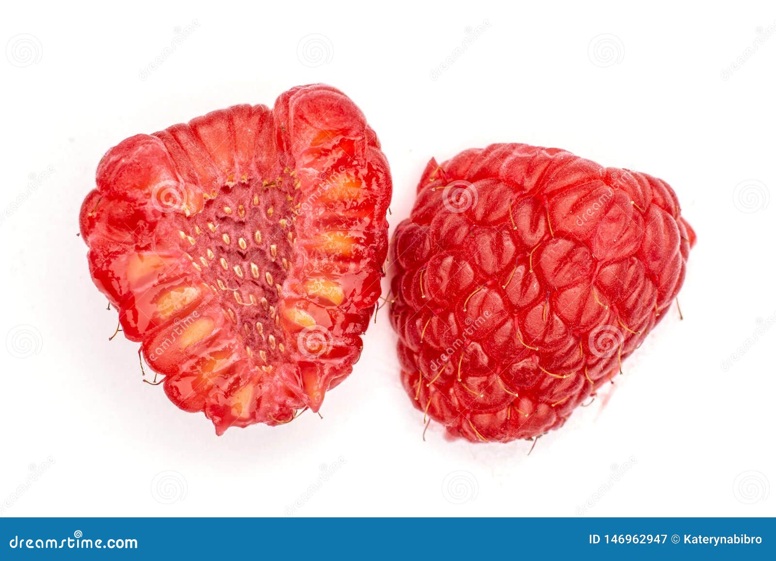 Fresh Red Raspberry Isolated on White Stock Image - Image of rose ...