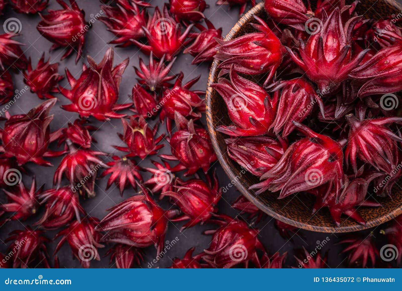 Fresh Red Roselle Use for Herb or Food Concept Stock Photo - Image of ...