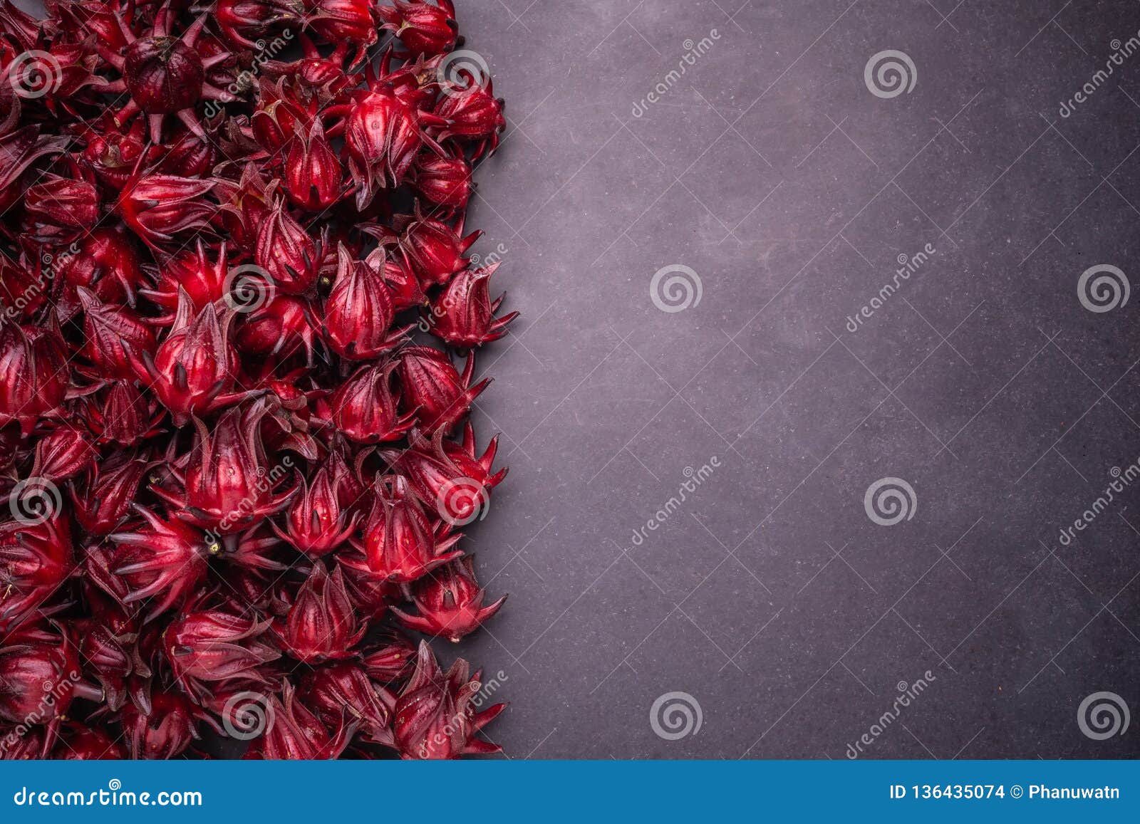 Fresh Red Roselle Use for Herb or Food Concept Stock Photo - Image of ...