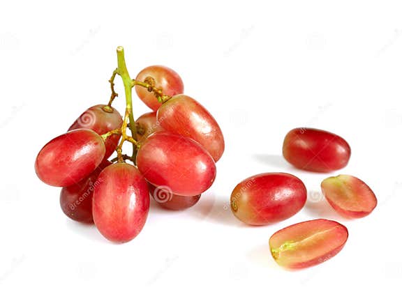 Fresh red seedless grapes stock photo. Image of closeup - 320829820