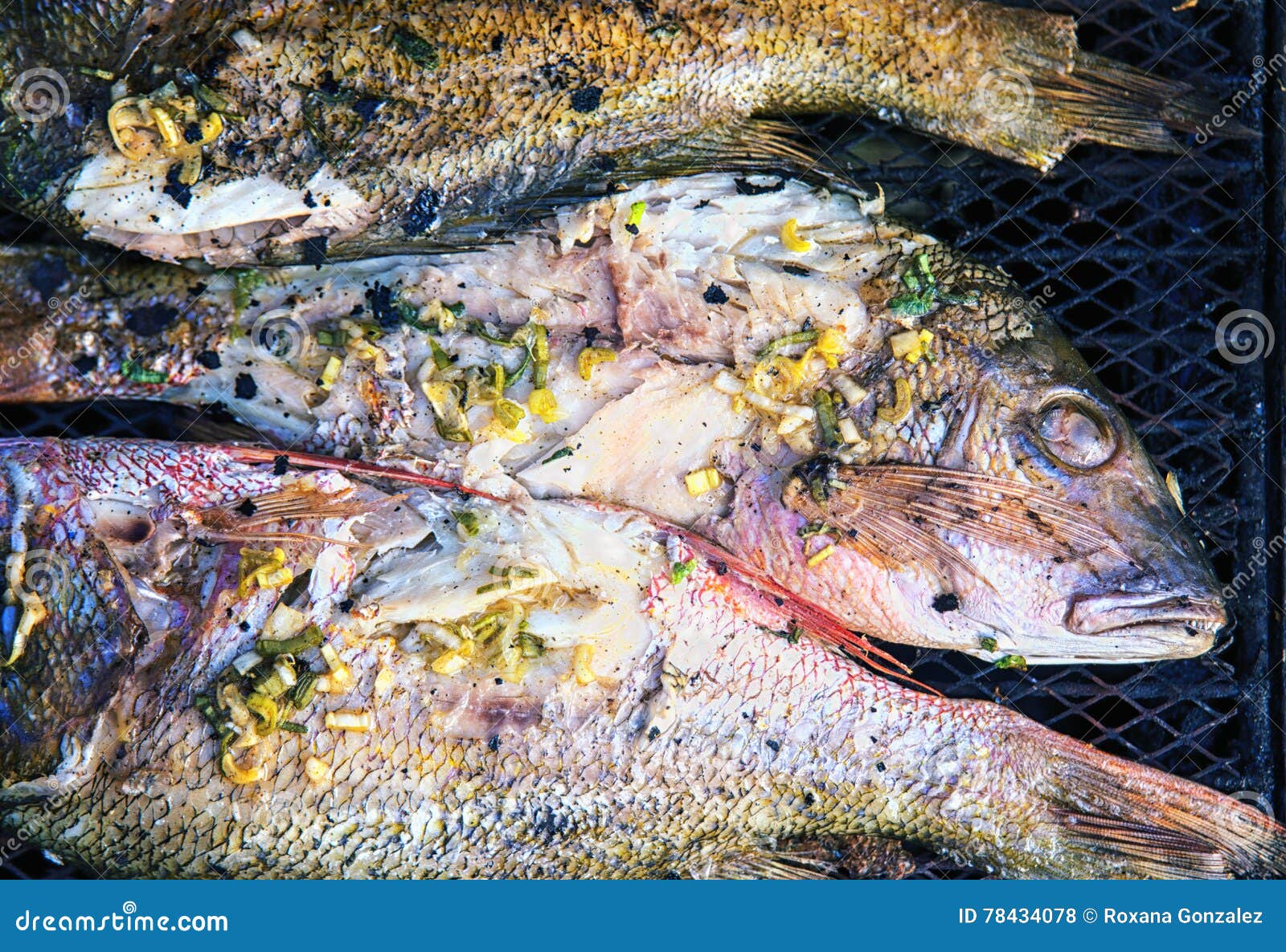 Fresh Red Snapper on the Grill Stock Photo - Image of holiday, meat ...