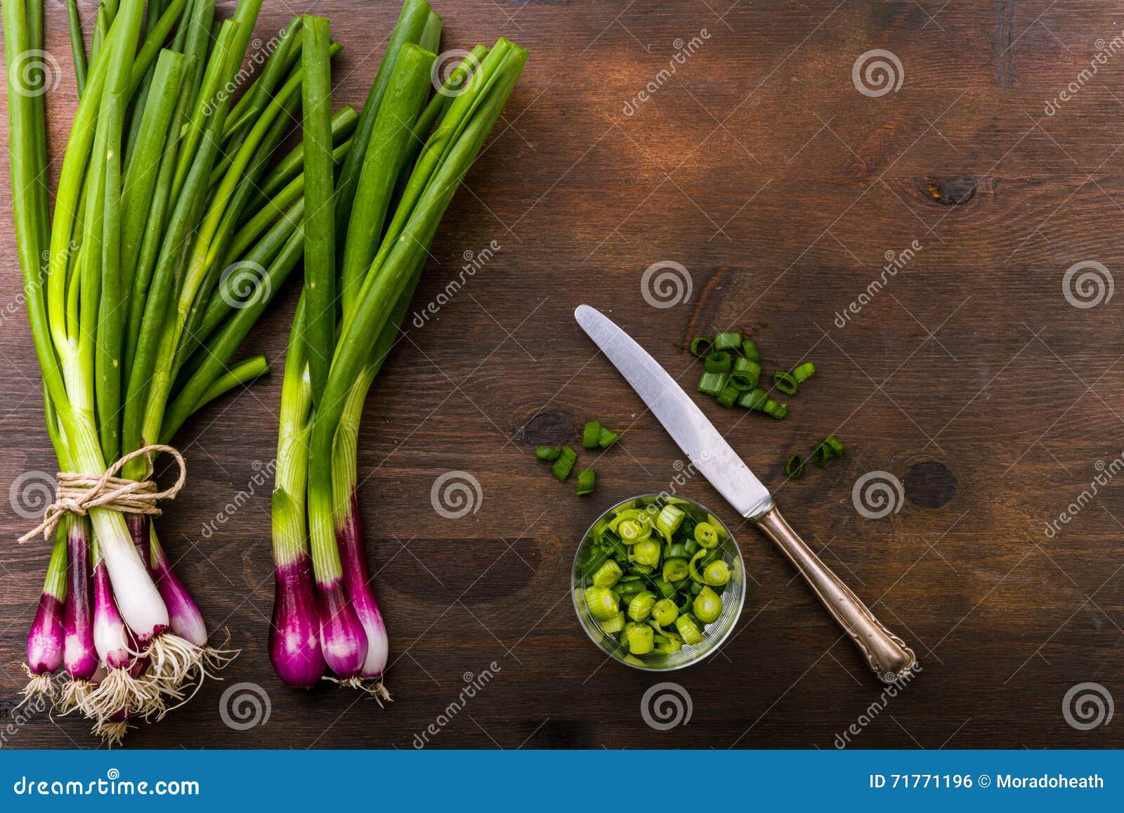 Fresh Red Spring Onions Scallions Stock Photo - Image of organic, onion ...
